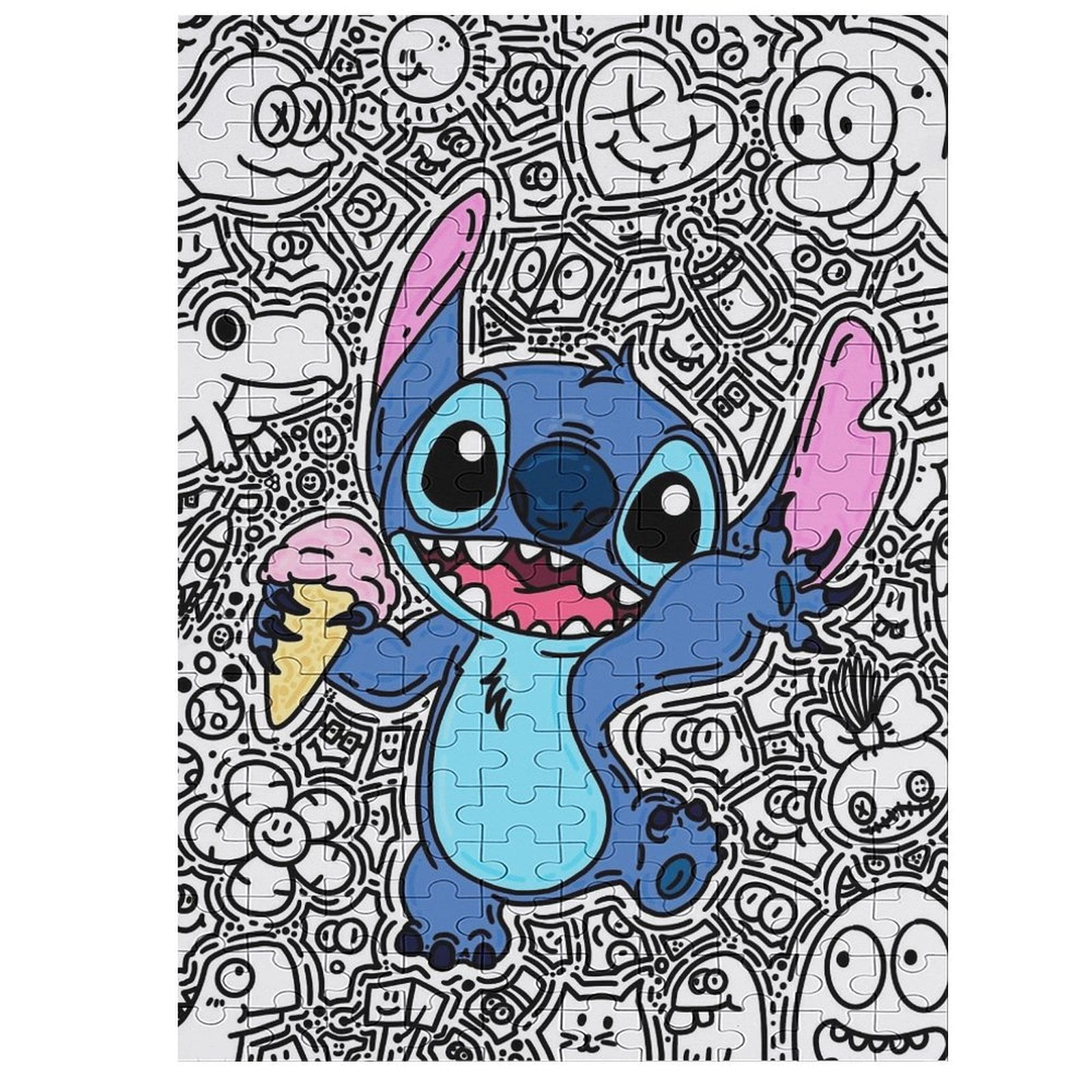 200 PCS Jigsaw Puzzle Sti-tch Wooden Puzzle Challenging Game Fun ...