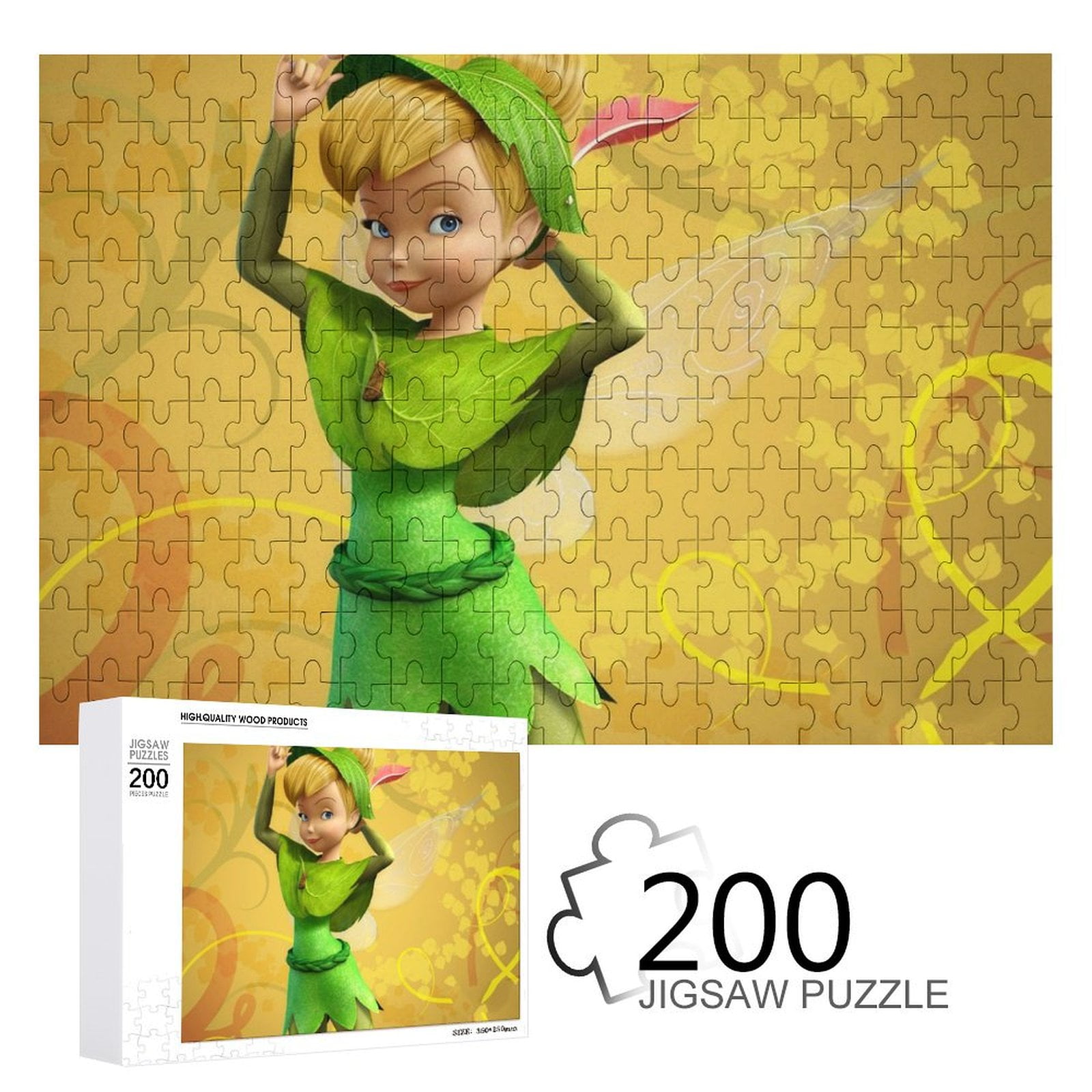 200 PCS Jigsaw Puzzle - Tinker Bell Puzzle Enthusiasts - Walmart.com