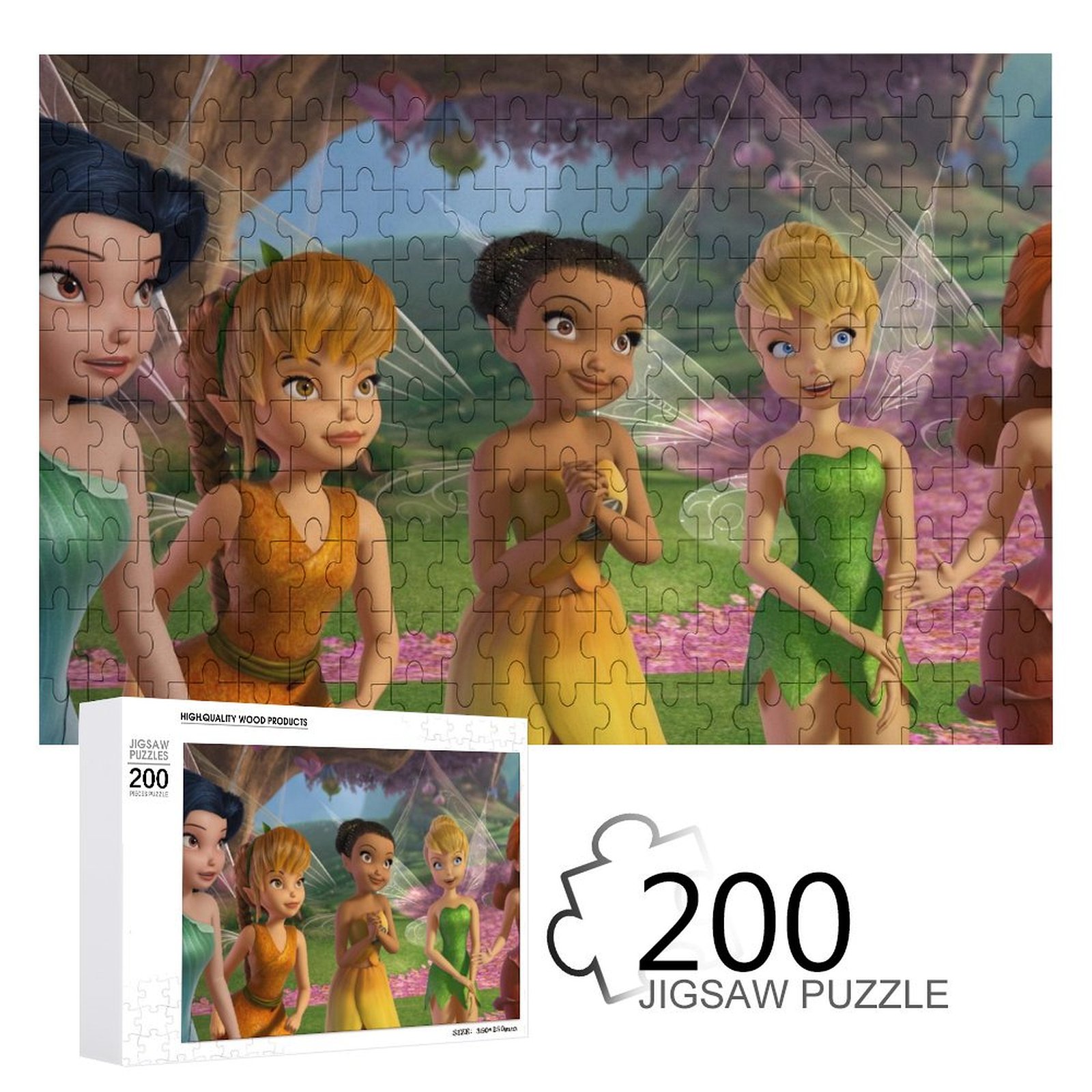 200 PCS Jigsaw Puzzle - Tinker Bell Puzzle Enthusiasts - Walmart.com