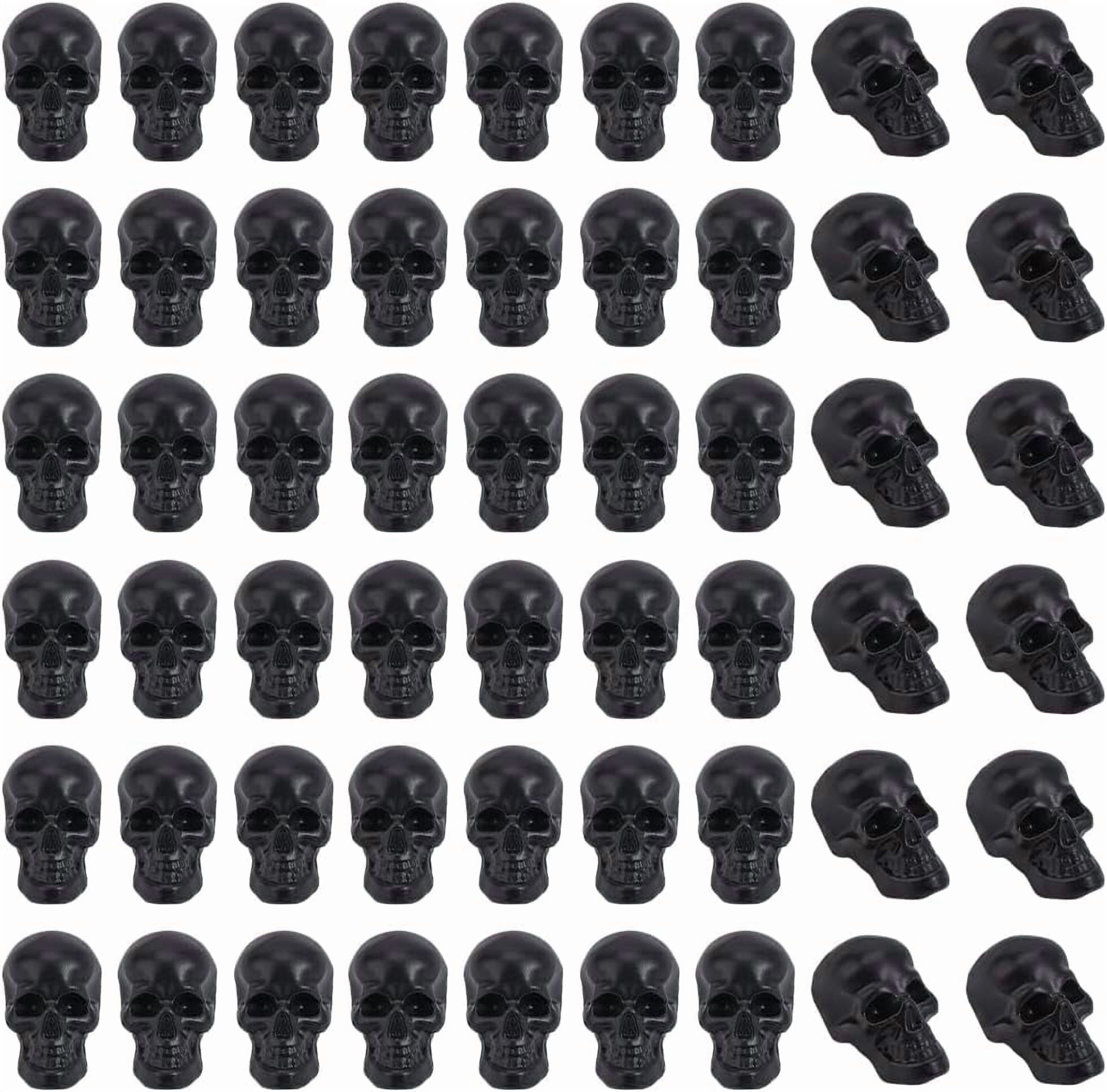 200 PCS Miniature Decorations 0.3x0.6x0.4inch Plastic Black Mini Bead ...