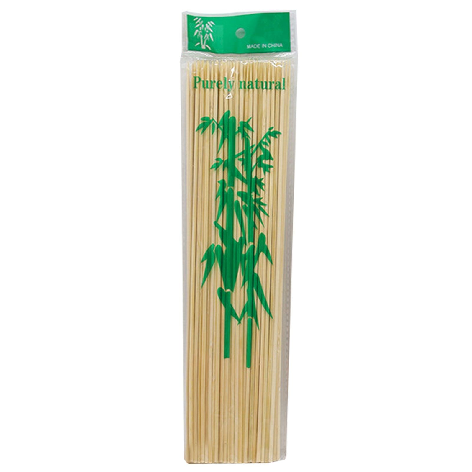 200 PCS Natural Bamboo Skewers Sticks, 15 CM Wooden Skewer for BBQ ...