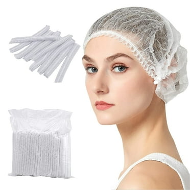 ProtectX Disposable Bouffant (Hair Net) Caps Hair Head Cover Nets 21 ...