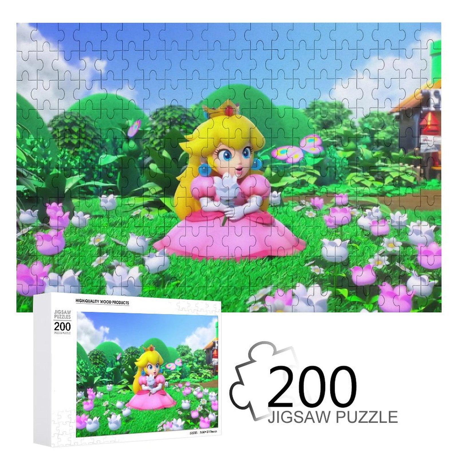 200 PCS Puzzle - Super Mario Princess Peach Jigsaw Puzzle - Walmart.com