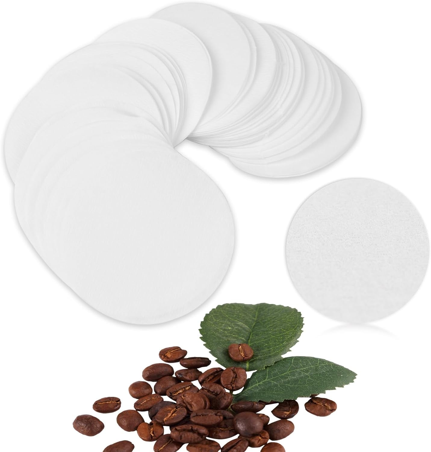 thovorrnl 200pcs Paper Coffee Filters, 56mm Round Coffee Filter Paper ...