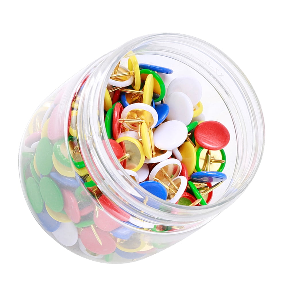 200 PCS Steel Map Tack Small Head Map Tack Wall Paper Fix Pushpins Map ...