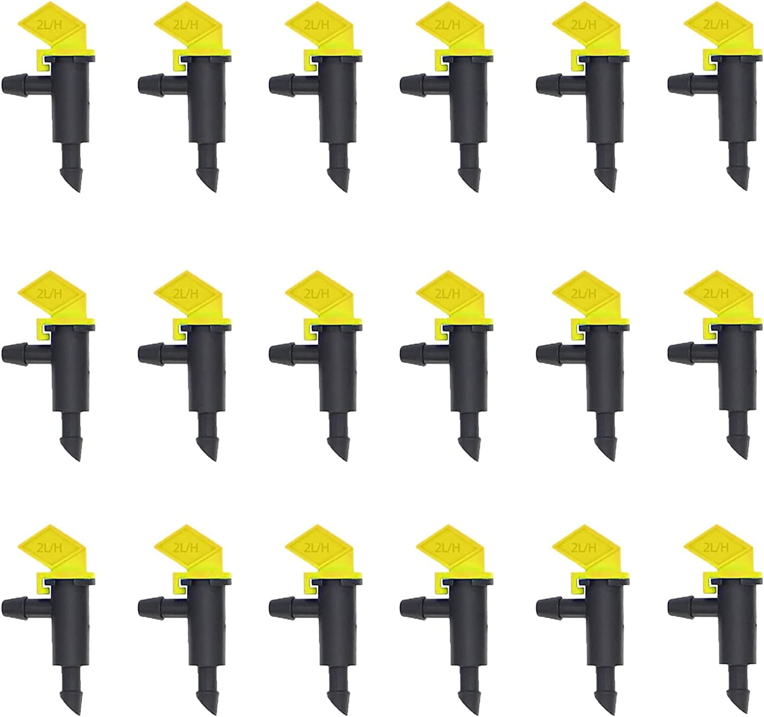 200 Pack 1/2GPH Drip Emitter Irrigation Drip Emitters Garden Flag ...