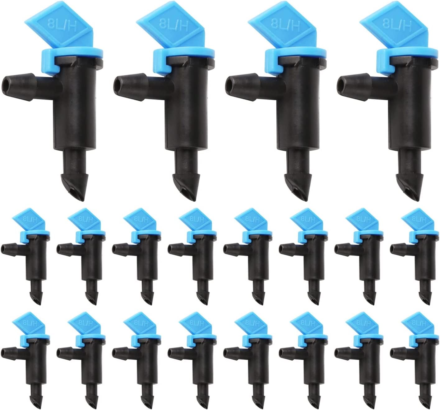 200 Pack 2 GPH Flag Dripper Emitter Drip Emitters 8L/H Irrigation ...