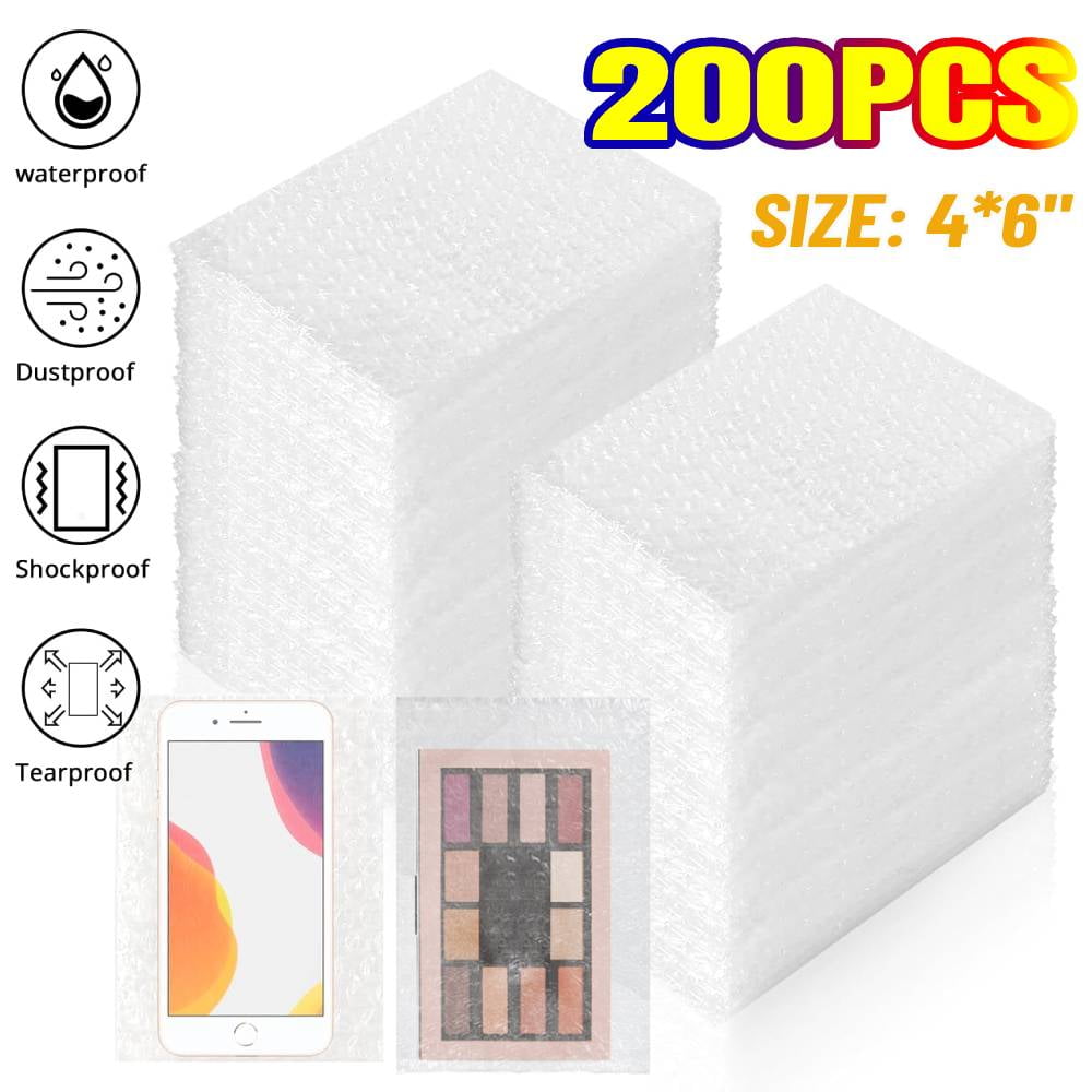 200 Pack 4 x 6" Bubble Bags, Double Walled Extra Thick Bubble Wrap ...