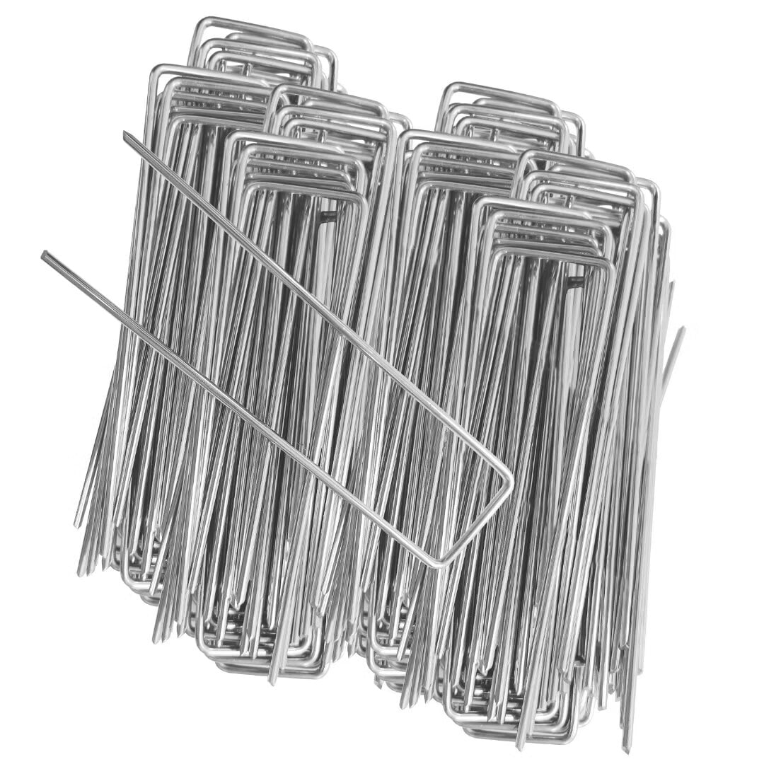 200 Pack 6 Inch Landscape Staples Galvanized Landscape Fabric Staples ...