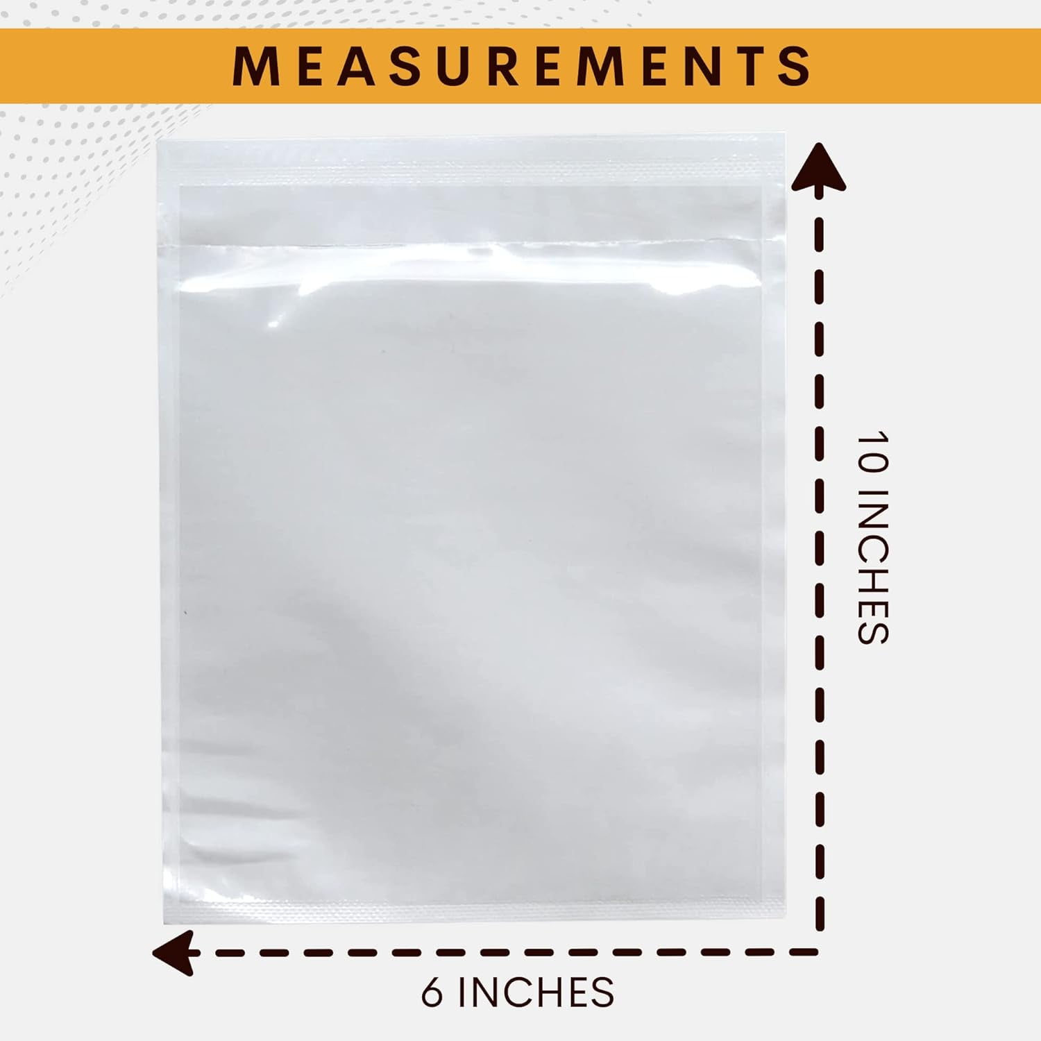 200 Pack 6"x10" Shipping Label Sleeves – Clear Self-Adhesive Packing ...
