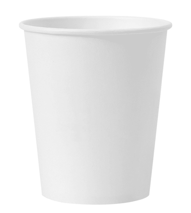 200 Pack 8oz White Paper Hot Cups - Espresso,Sampling Cup,Bathroom Cups ...