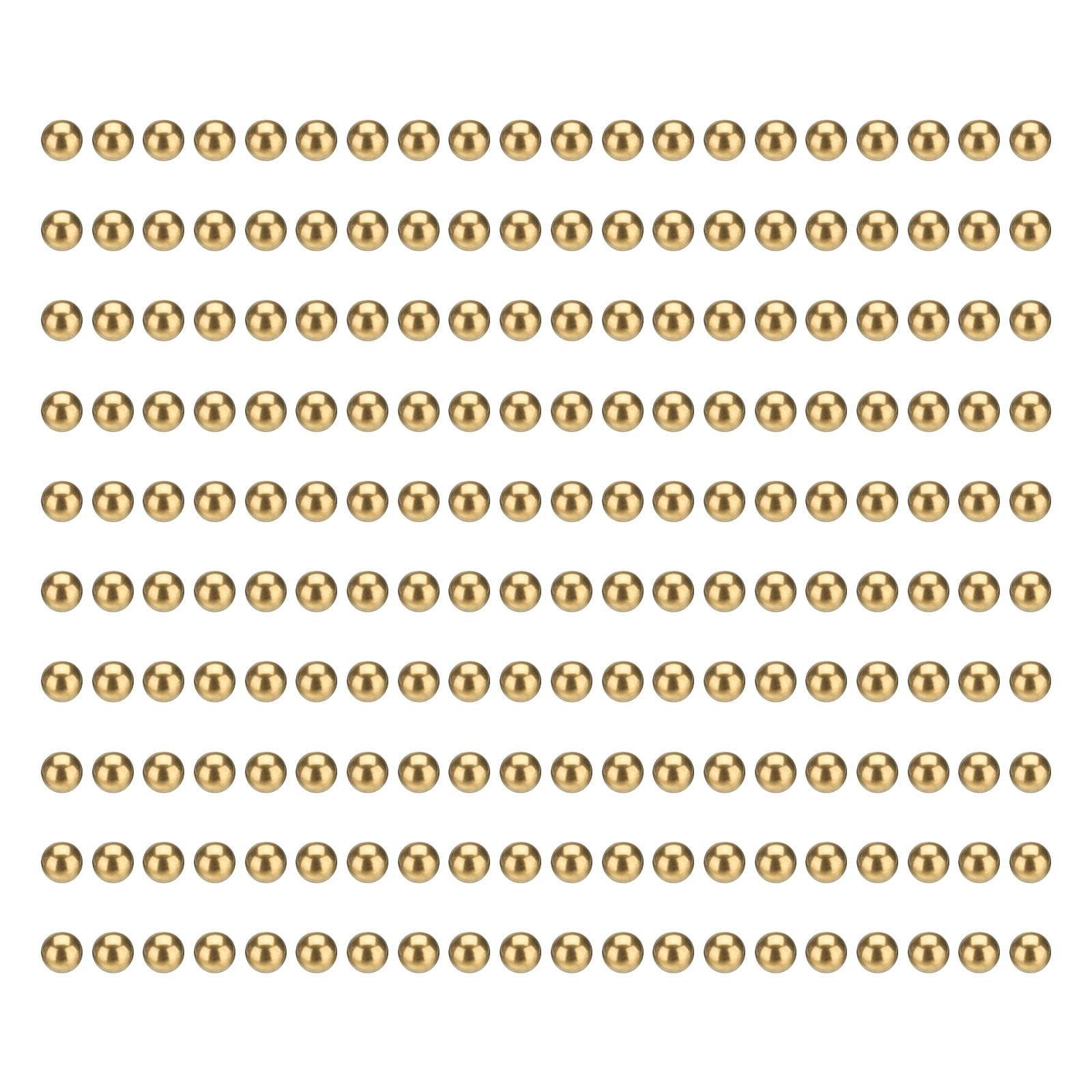 200 Pack Bearing Balls, 6mm Diameter H62 Precision Solid Brass Bearing ...