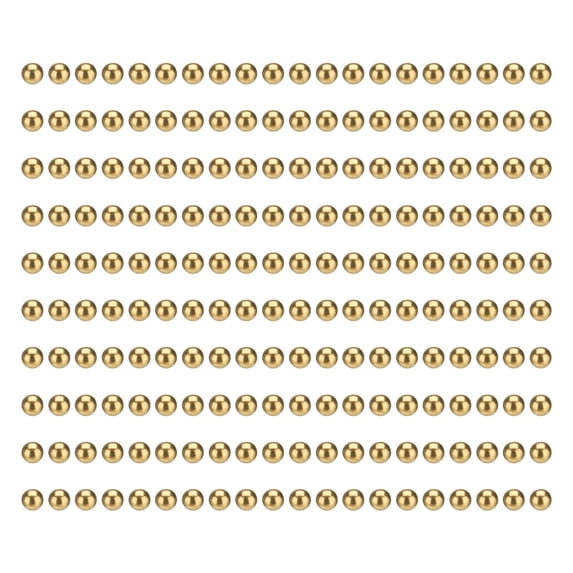 200 Pack Bearing Balls, 6mm Diameter H62 Precision Solid Brass Bearing ...