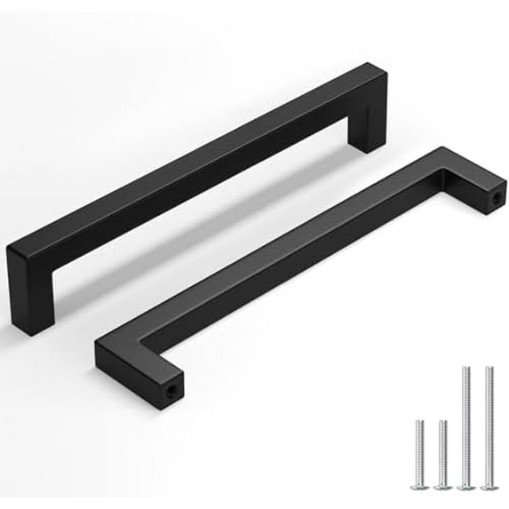 200 Pack Black Cabinet Pulls 7-9/16 Inch Matte Black Cabinet Pulls ...