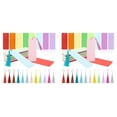 200 Pack Blank Color Bookmarks Cardstock with 200 Pcs Colorful Tassels ...