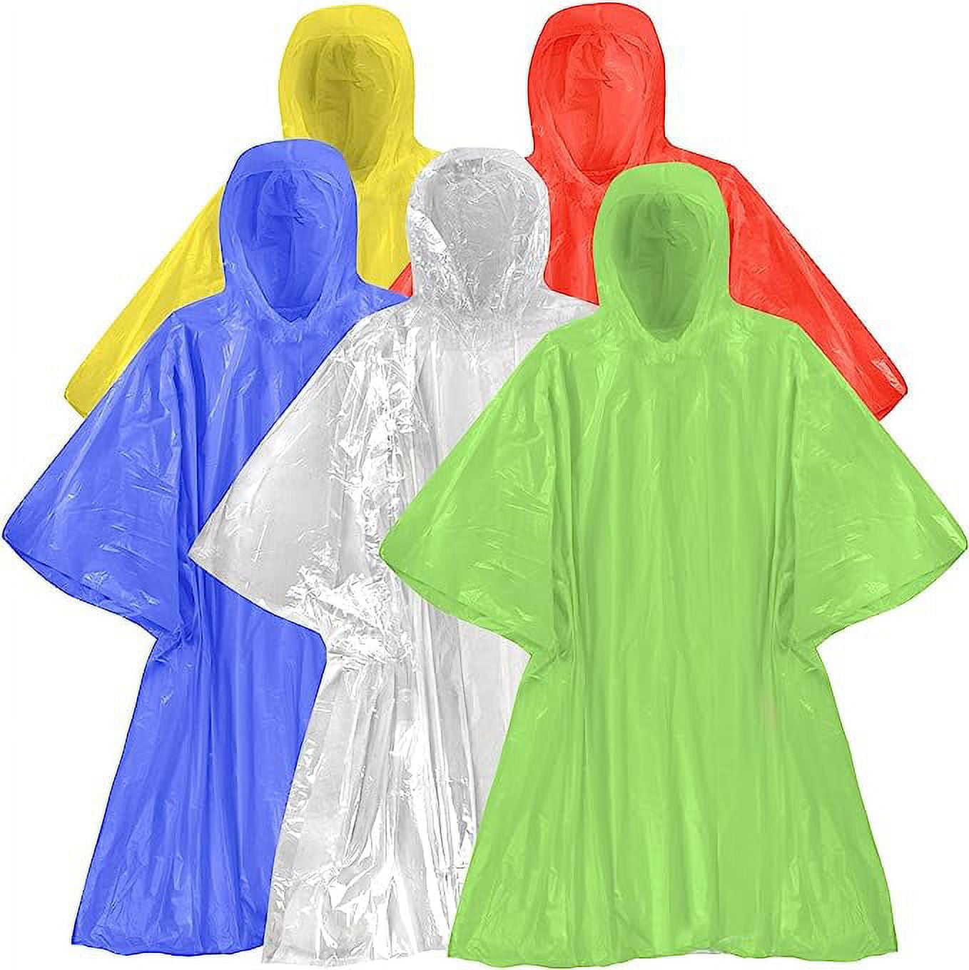 200 Pack Bulk Wholesale 100% Waterproof Hooded Disposable Rain Poncho ...