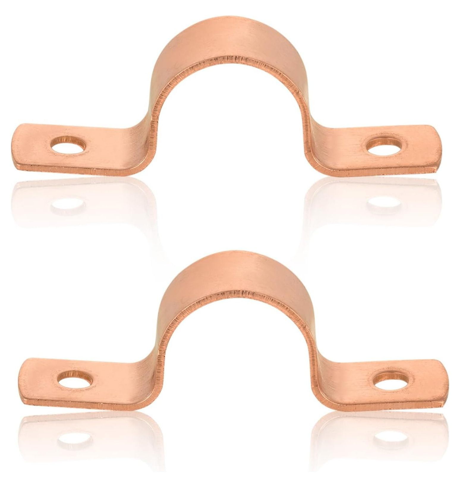 200-Pack Copper Fittings, 1/2-Inch Copper Tube Strape, Two-Hole Clamp ...