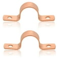 200-Pack Copper Fittings, 1/2-Inch Copper Tube Strape, Two-Hole Clamp ...