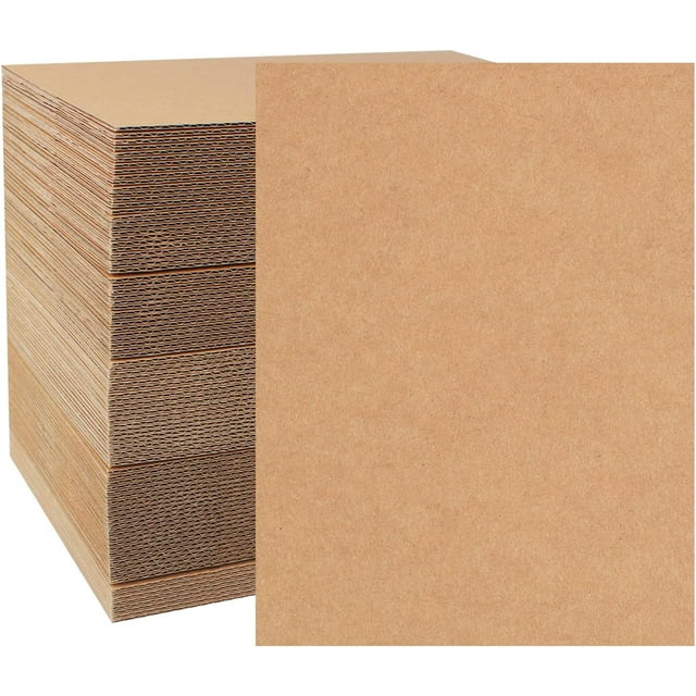 200 Pack Corrugated Cardboard Sheets 5x7 inch, Corrugated Cardboard ...
