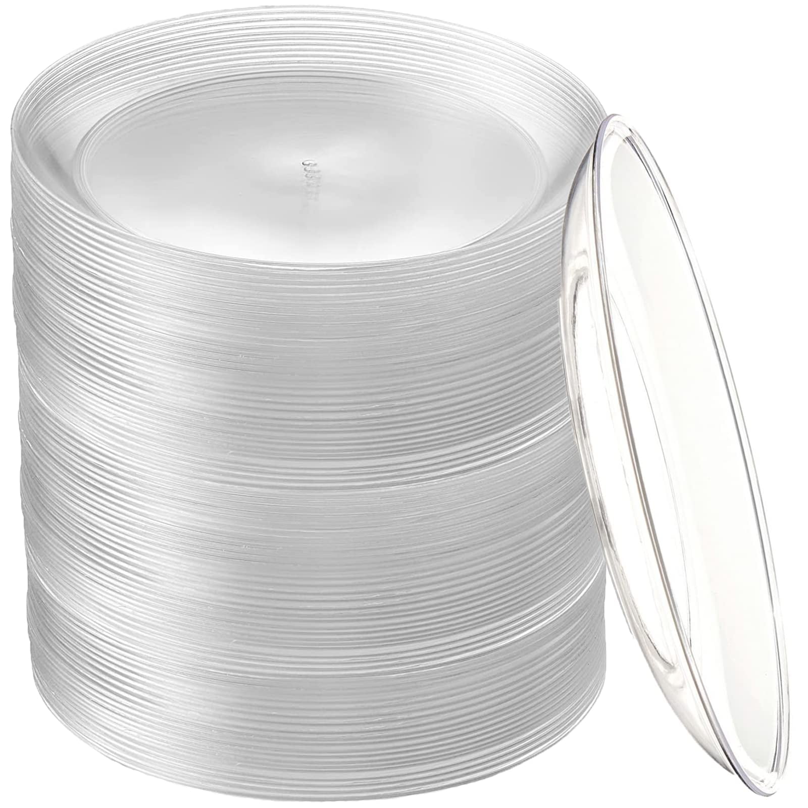 200 Pack Disposable Clear MSF2 Plates 5 Inch Plastic Dessert Plates ...