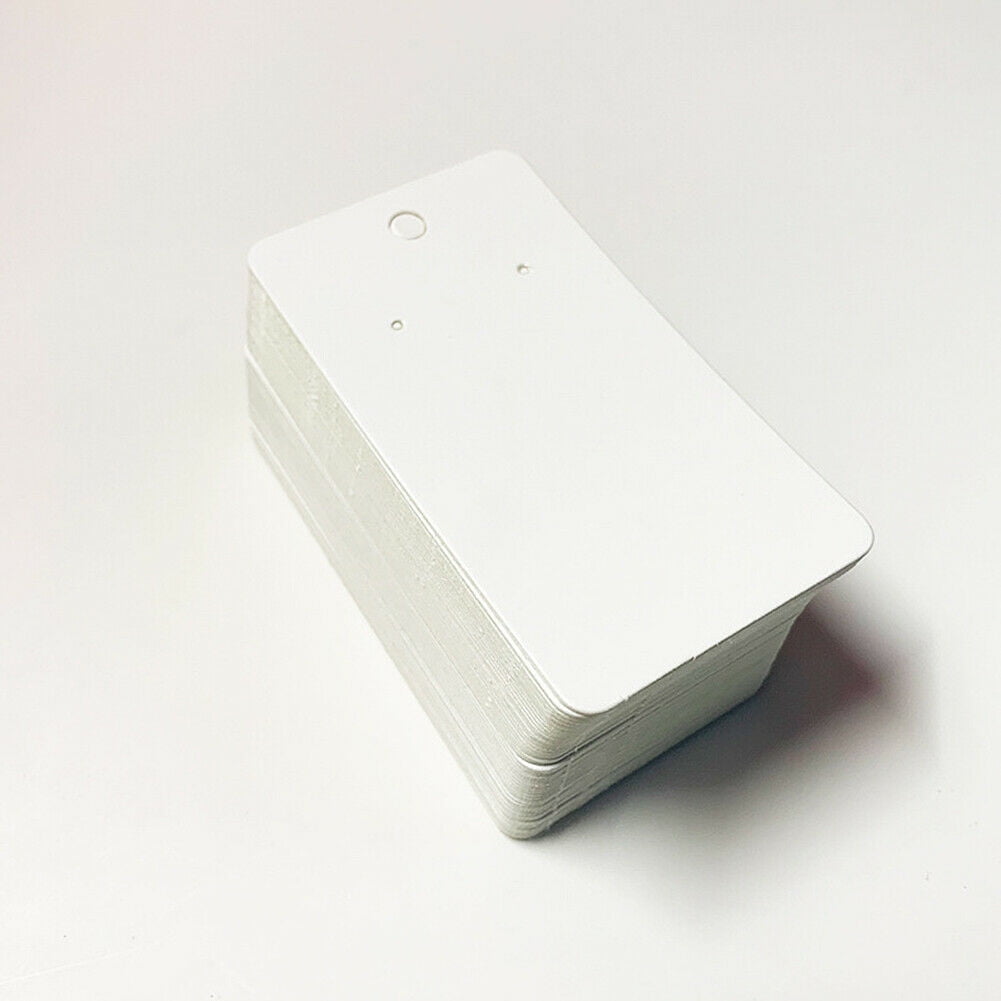 200 Pack Earring Card Holder Black Earring Display Cards Ear Studs ...