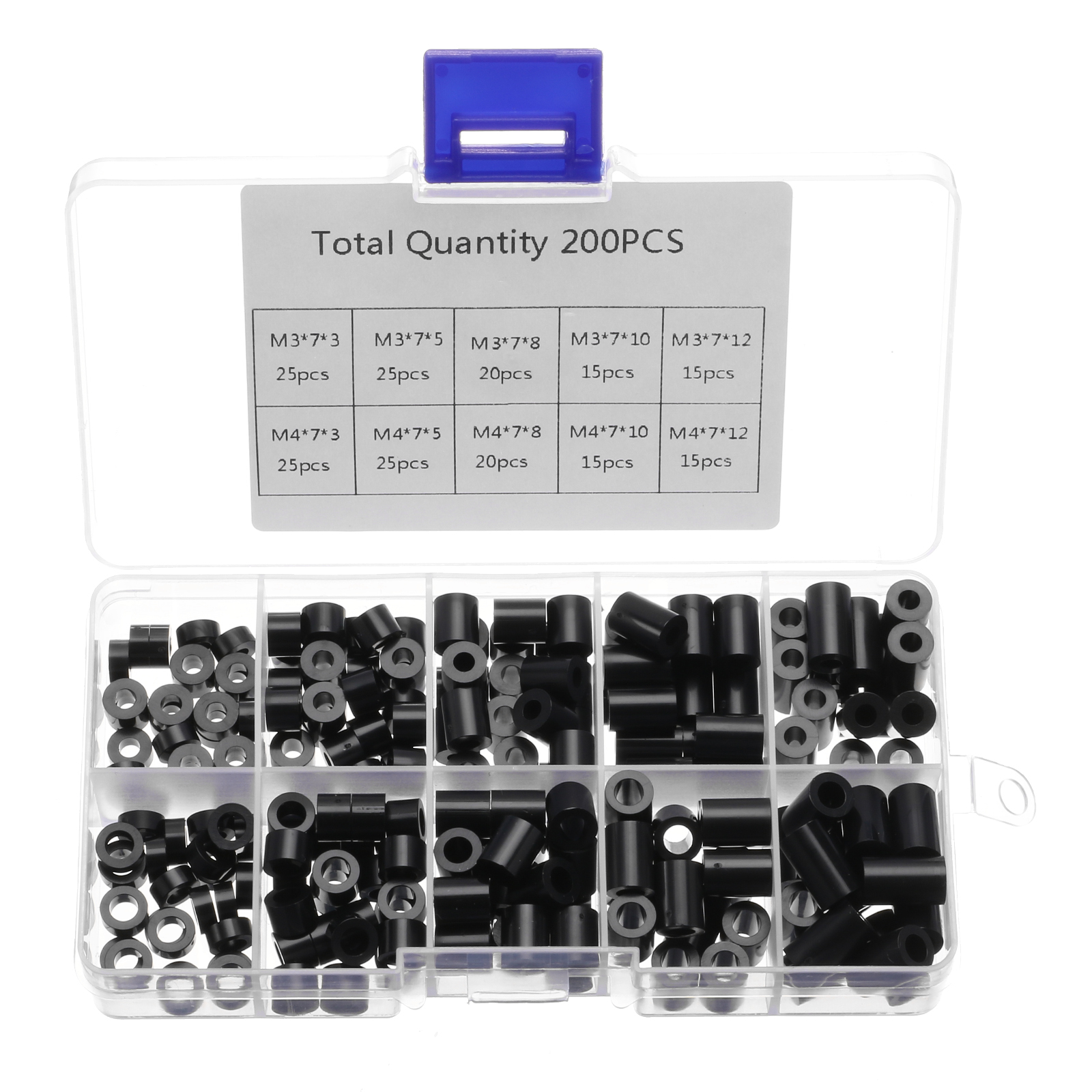 200 Pack Electrical Outlet Screw Spacers, ABS Round Spacer for M3 M4 ...