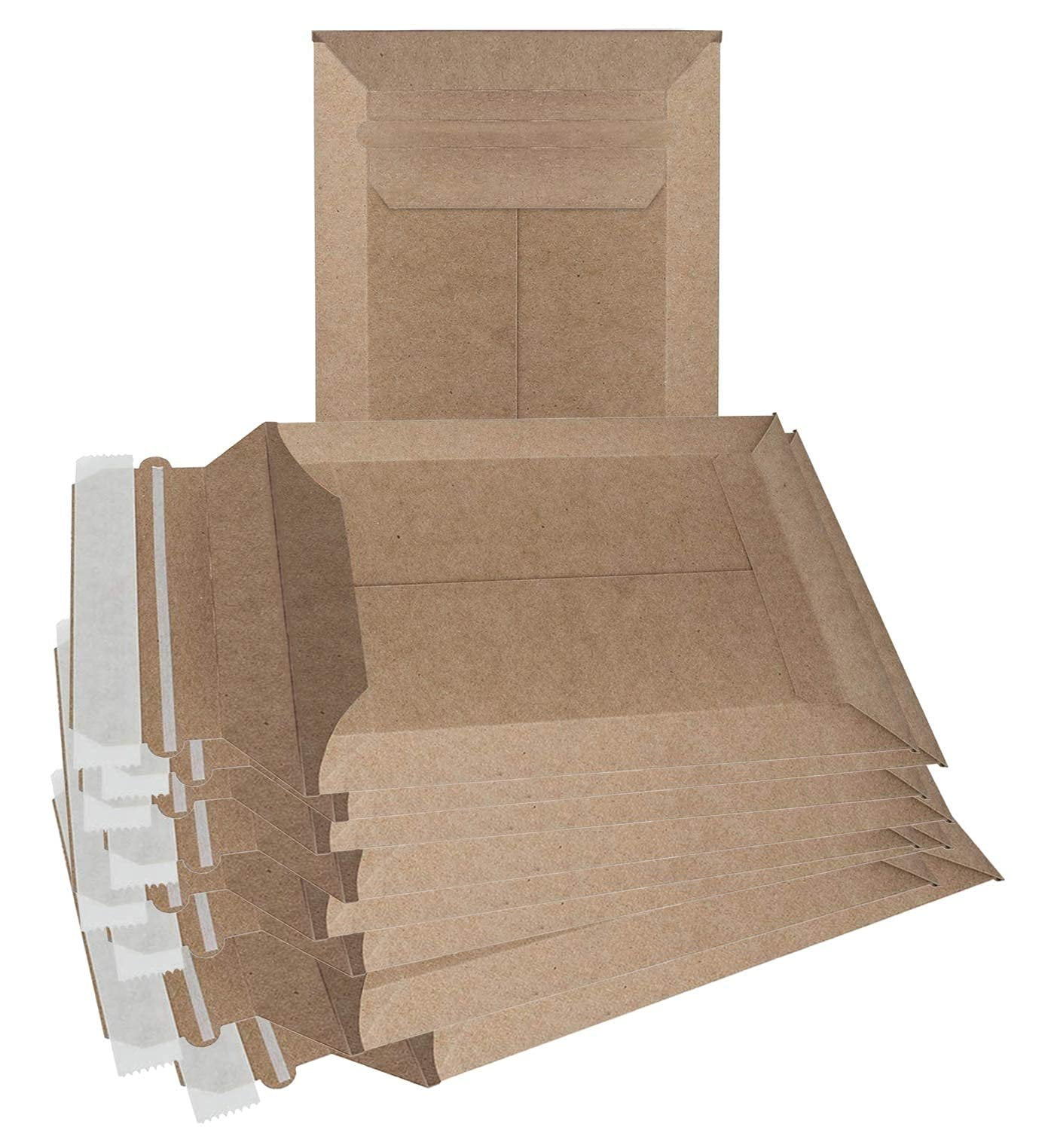 Brown Rigid Mailers, 7 x 9 Inches. Pack of 200 Photo Mailer Envelopes ...