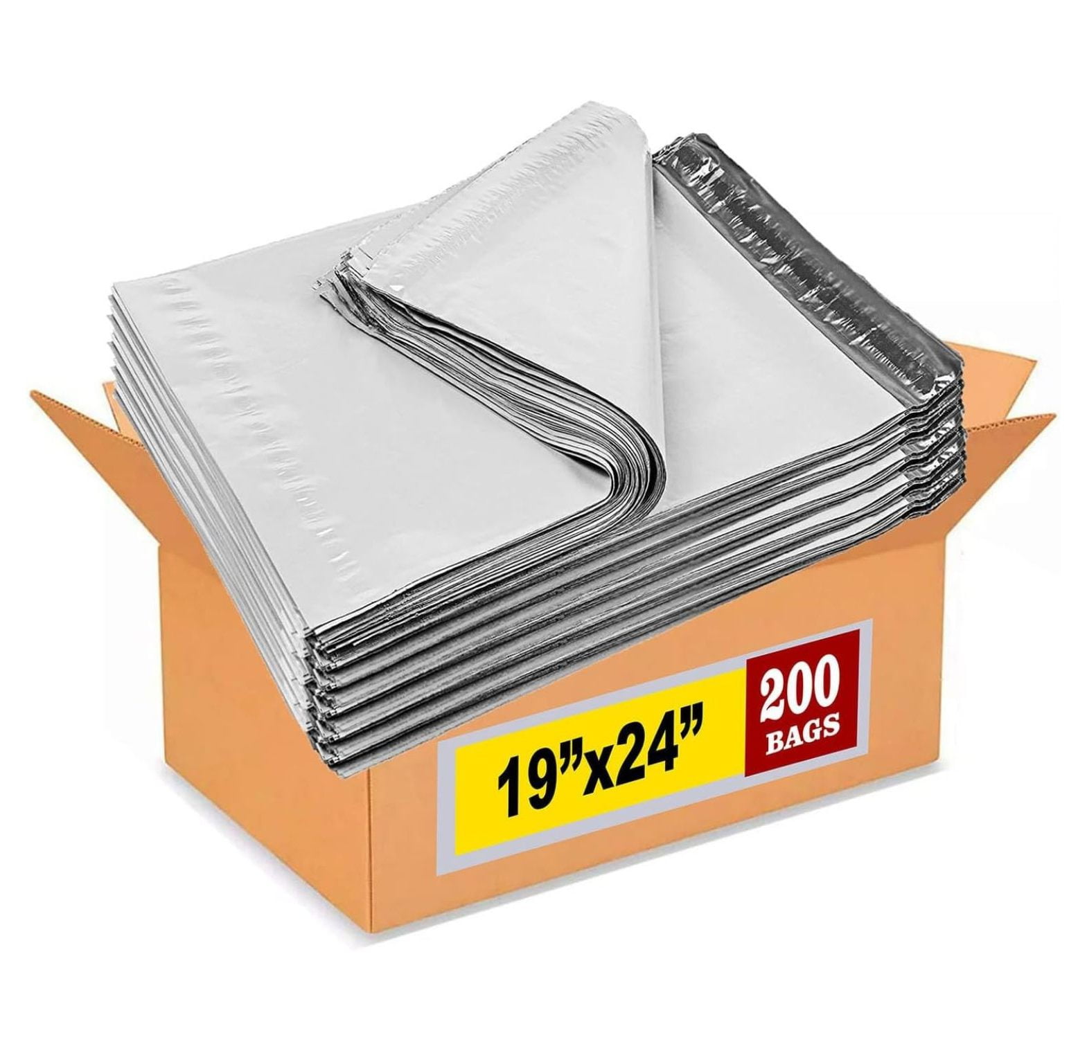 200-Pack Mailers 19x24 Inch Large Size #7 White Color Mailing Shipping ...