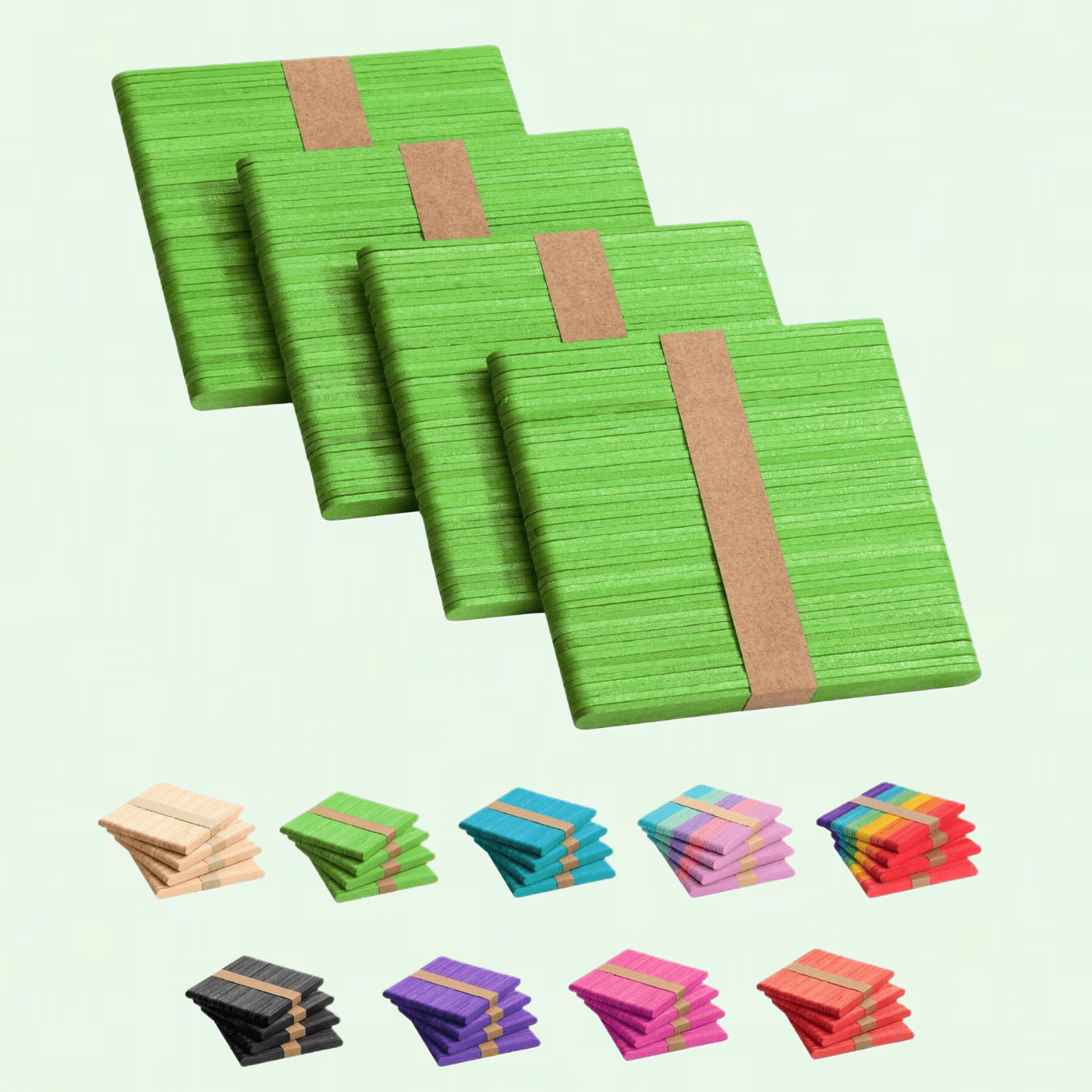 200 Pack Mr. Craft Pen Sticks, 4.5 Inch, Black Popsicle Sticks for ...