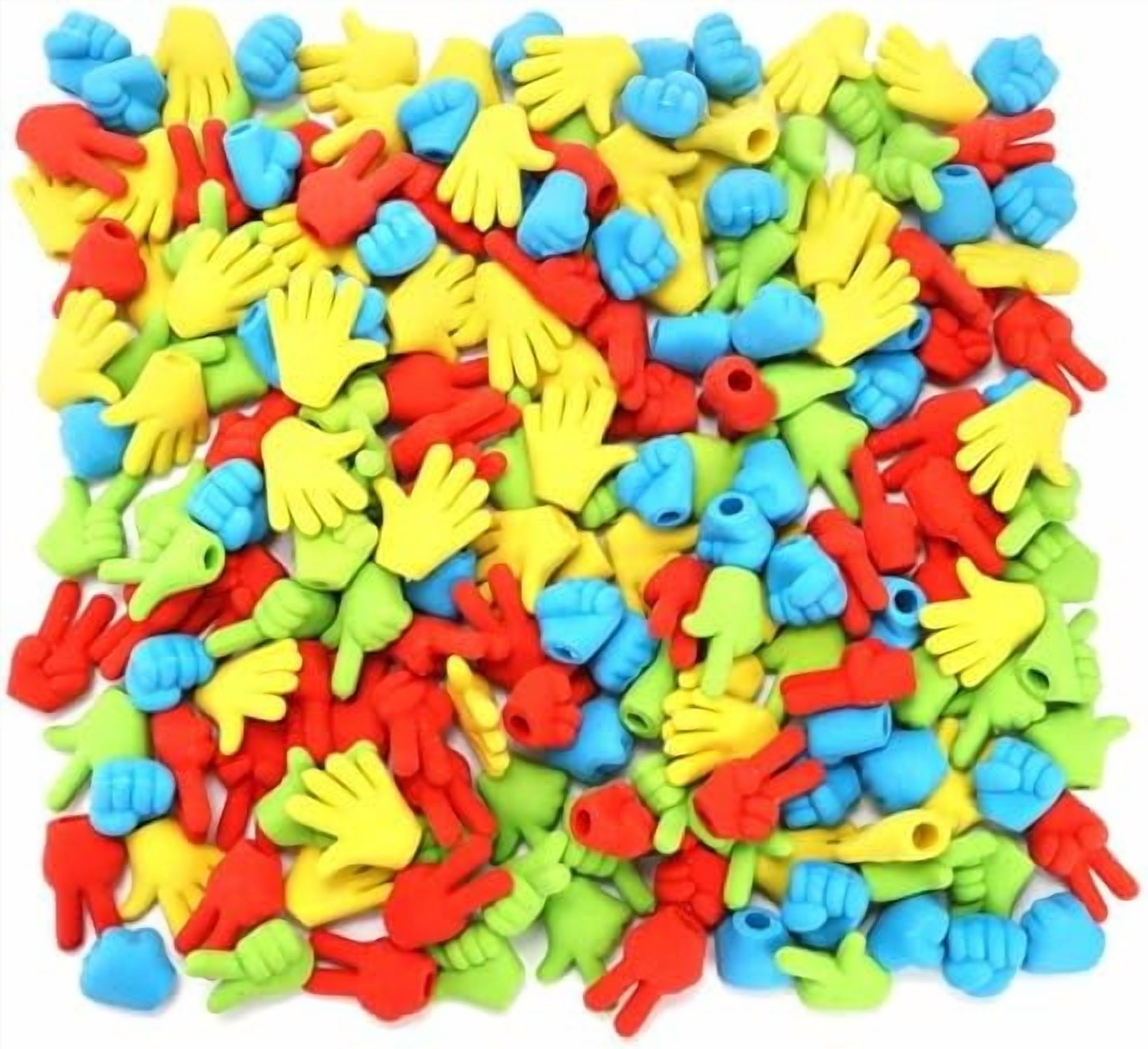 200 Pack Pencil Eraser Caps, Funny Rock Paper Scissors Shapes Pencil ...