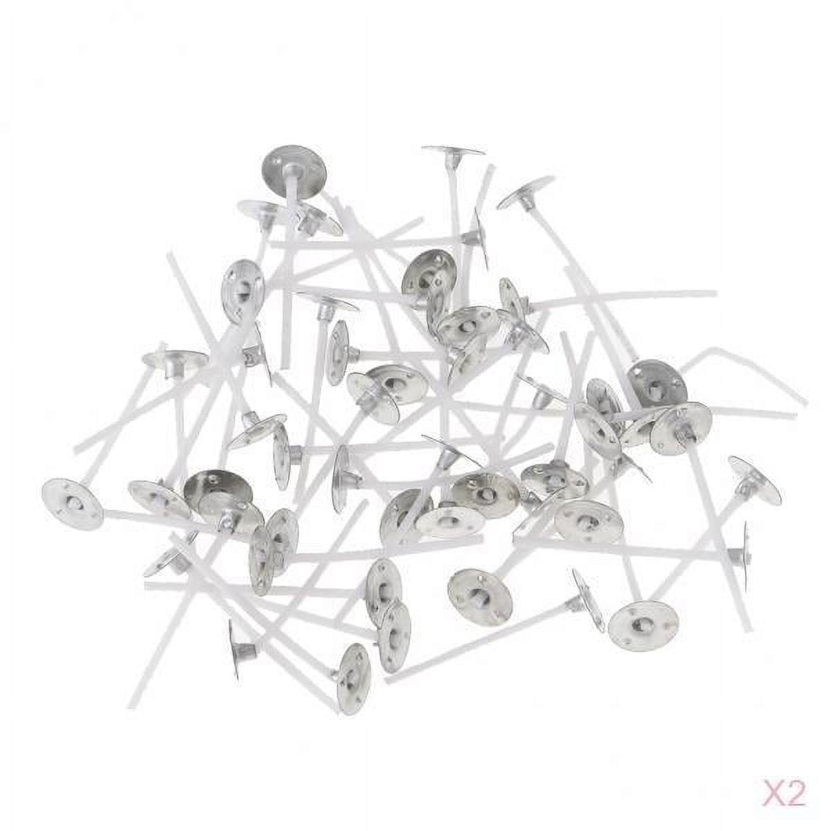 200 Pack Pre Waxed Candle Wicks With Sustainers For Making Tea Light ...