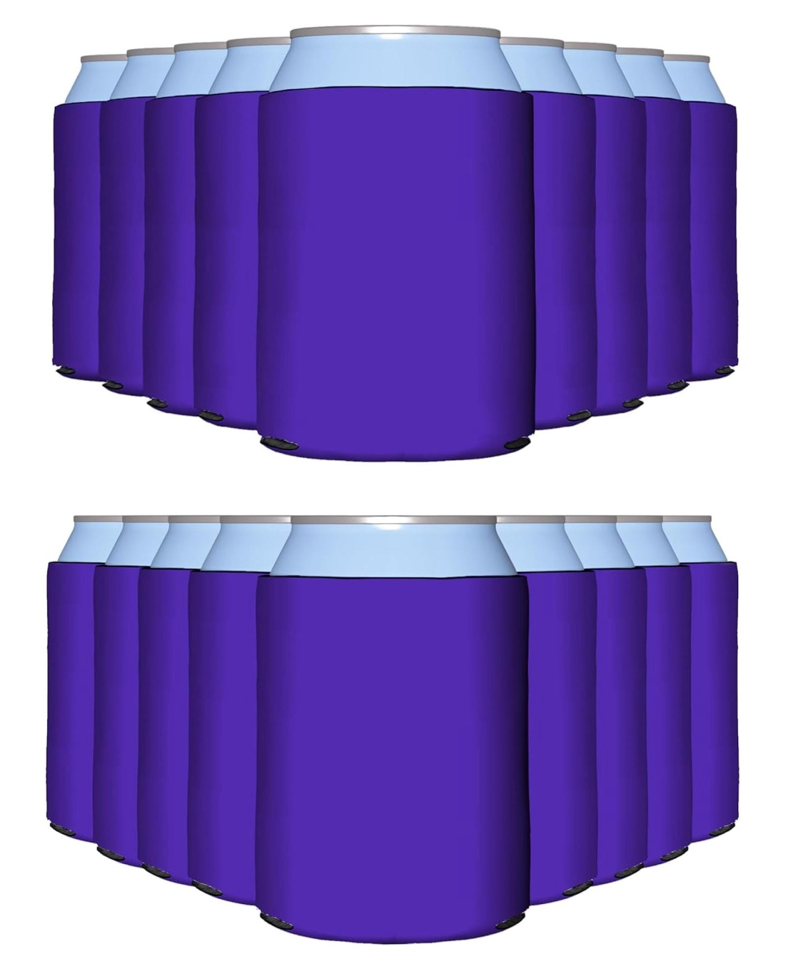 200 Pack Purple Blank Can Cooler Sleeves, Customizable Bulk Sublimation ...