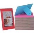 200 Pack Rainbow 4x6" Cardboard Standing Frames with Easel, for DIY ...