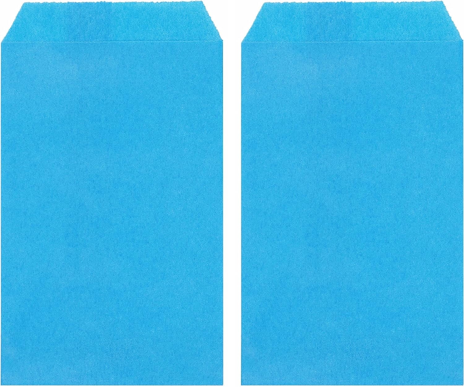 200 Pack Sky Blue Small Flat Greaseproof Paper Bags for Candies Dessert ...