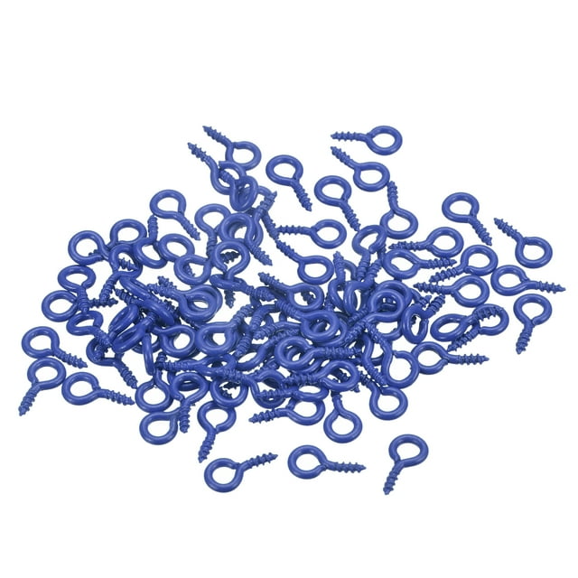 200 Pack Small Screw Eye Hooks Mini Eyelets Screws, 5x10x1.2mm, Dark ...