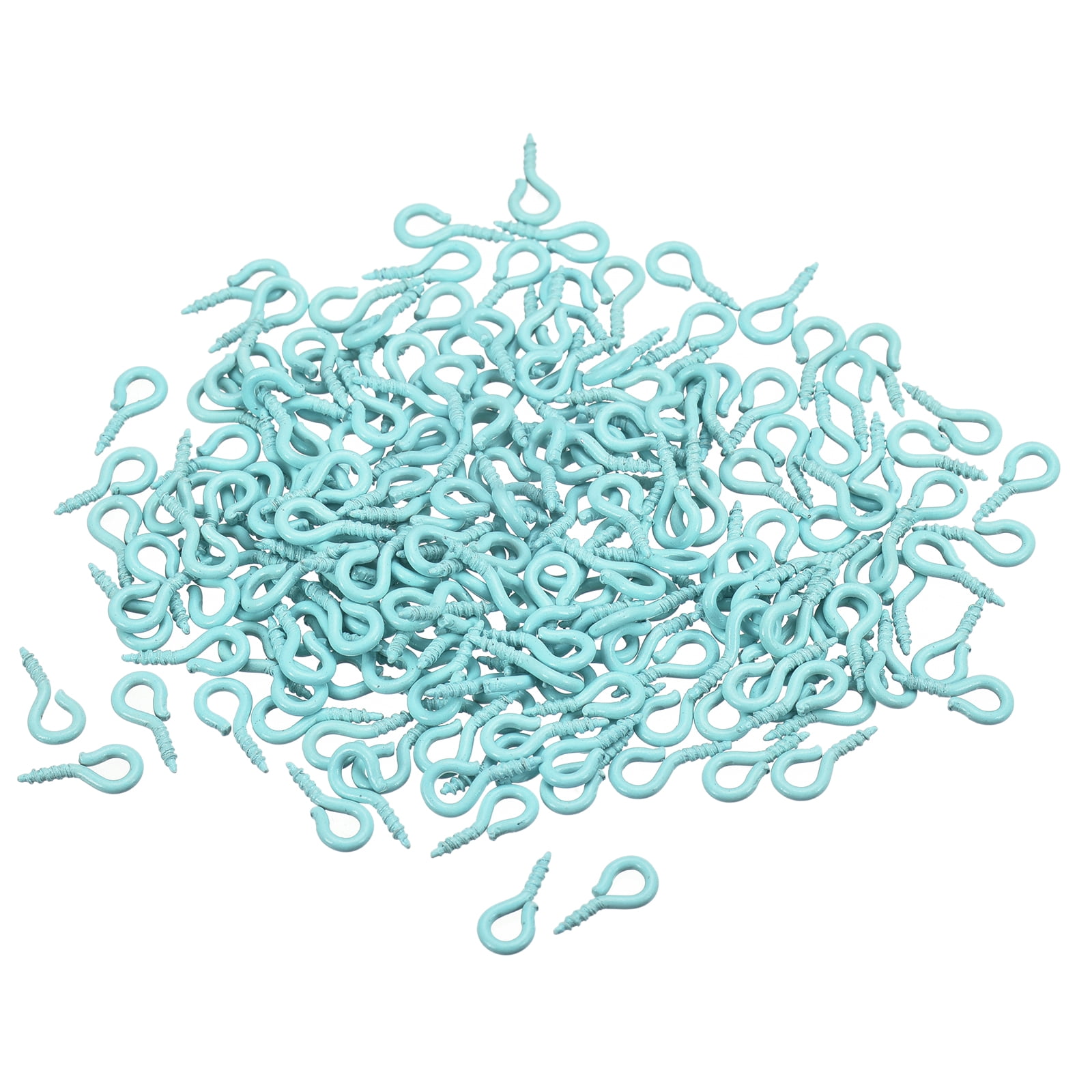 200 Pack Small Screw Eye Hooks Mini Eyelets Screws, 5x10x1.2mm, Sky ...