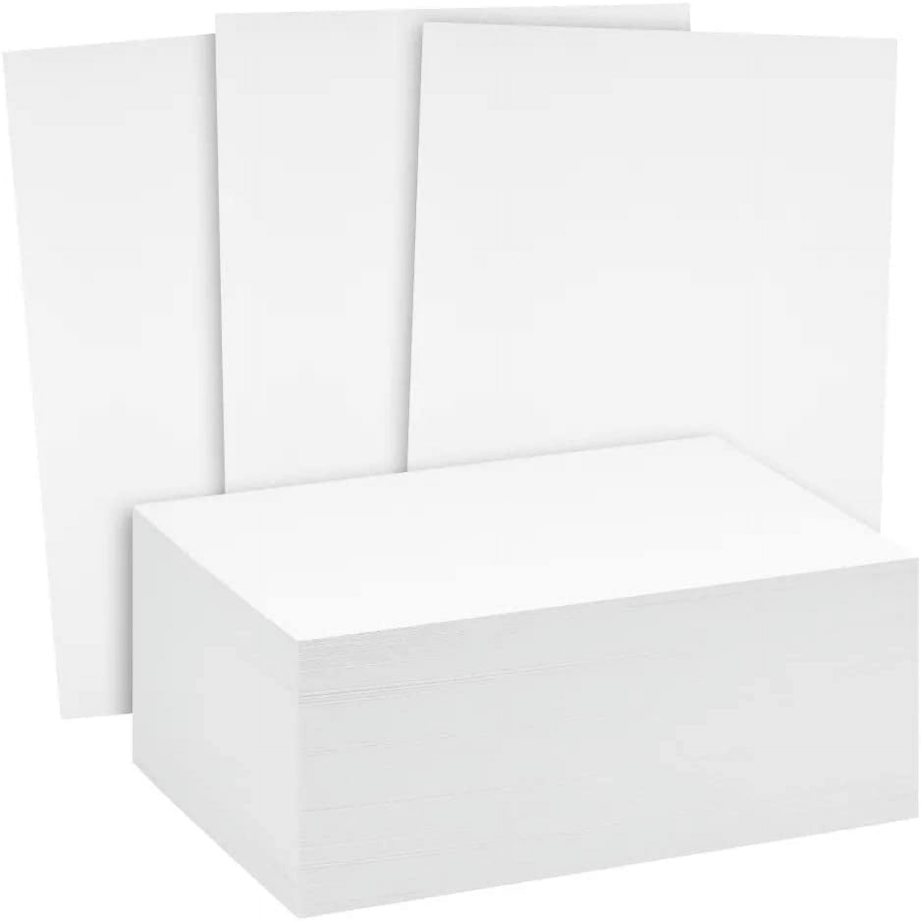 200 Pack of Thick Heavyweight Index Cards on 80lb Card Stock - Perfect ...