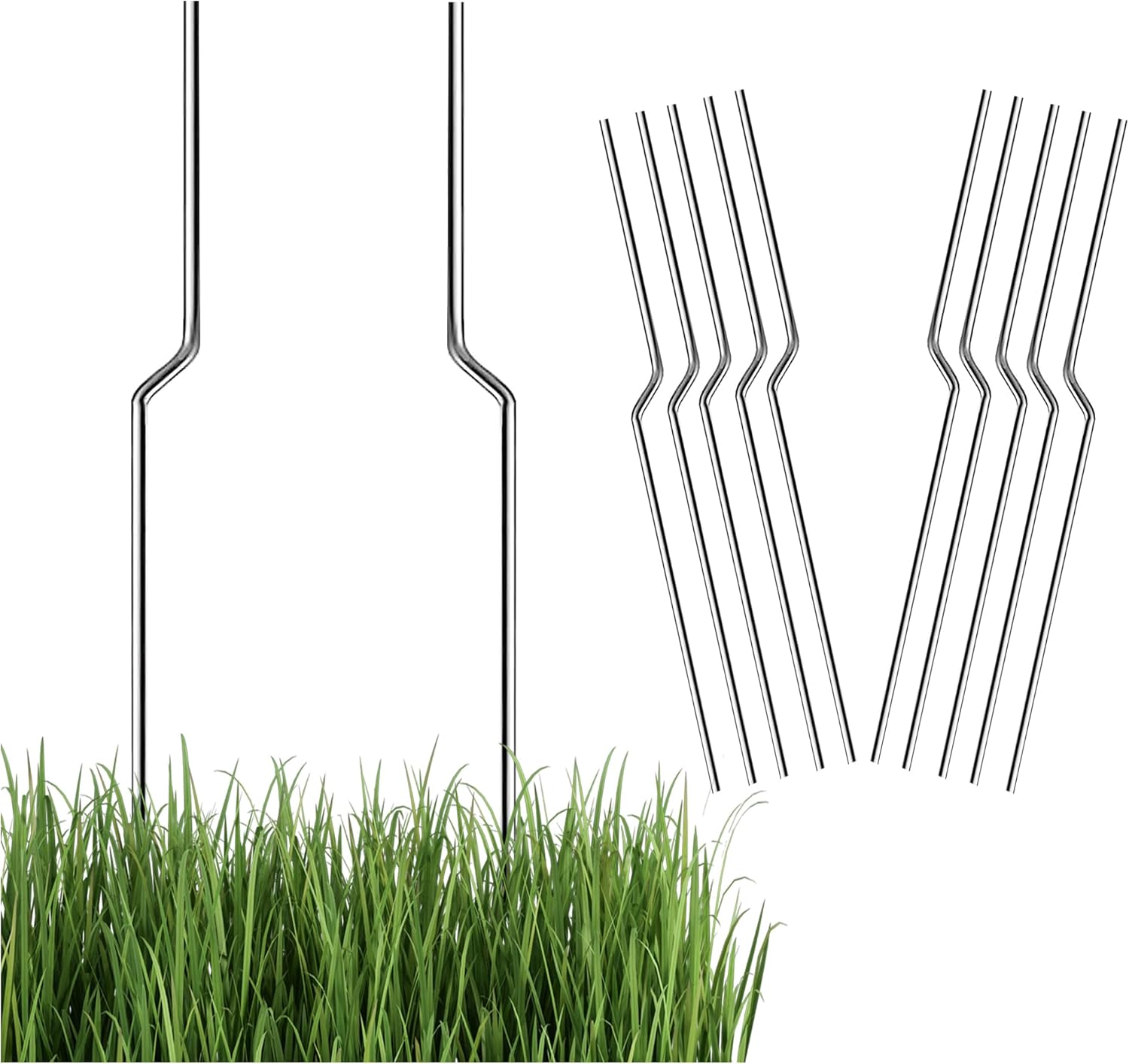 200 Pack Yard Sign Stakes - 12-Inch Metal Yard Sign Holder, Heavy Duty ...