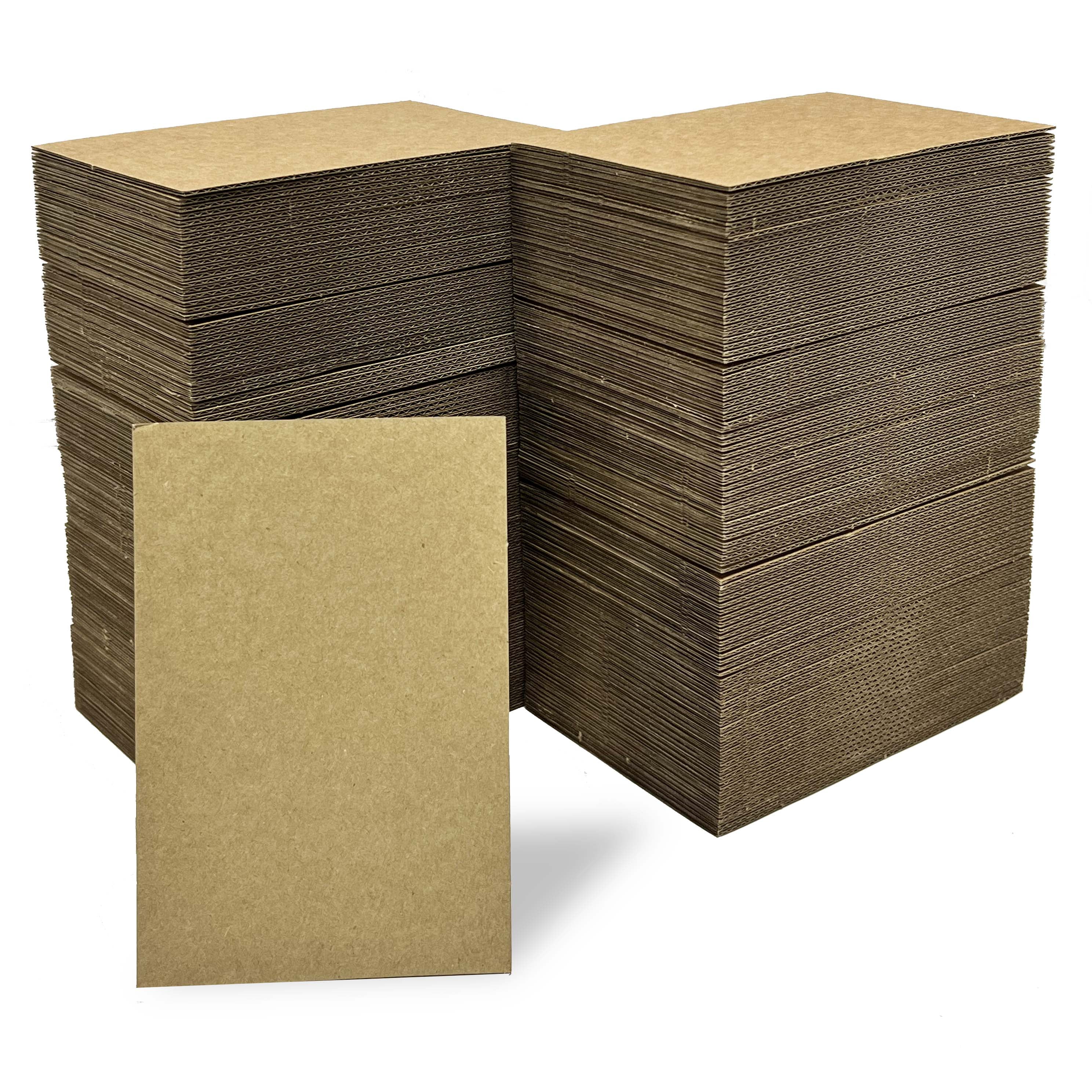 200 Packs 4x6 Inch Corrugated Sheets, Premium Pads Inserts Bulk Flat ...