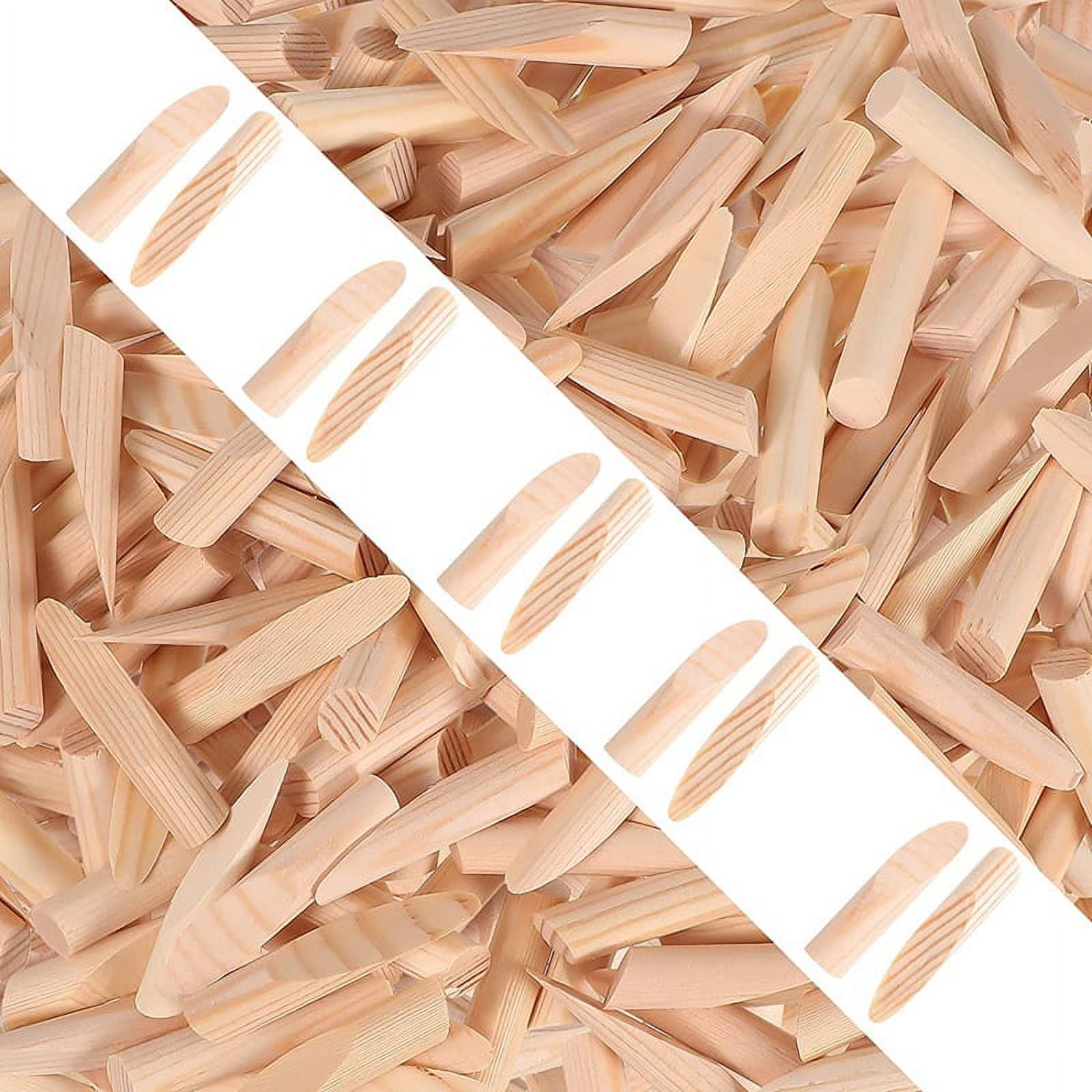 200 Packs Pocket Hole Plugs, Solid Wood Dowels, Paint Grade Wood Plugs ...