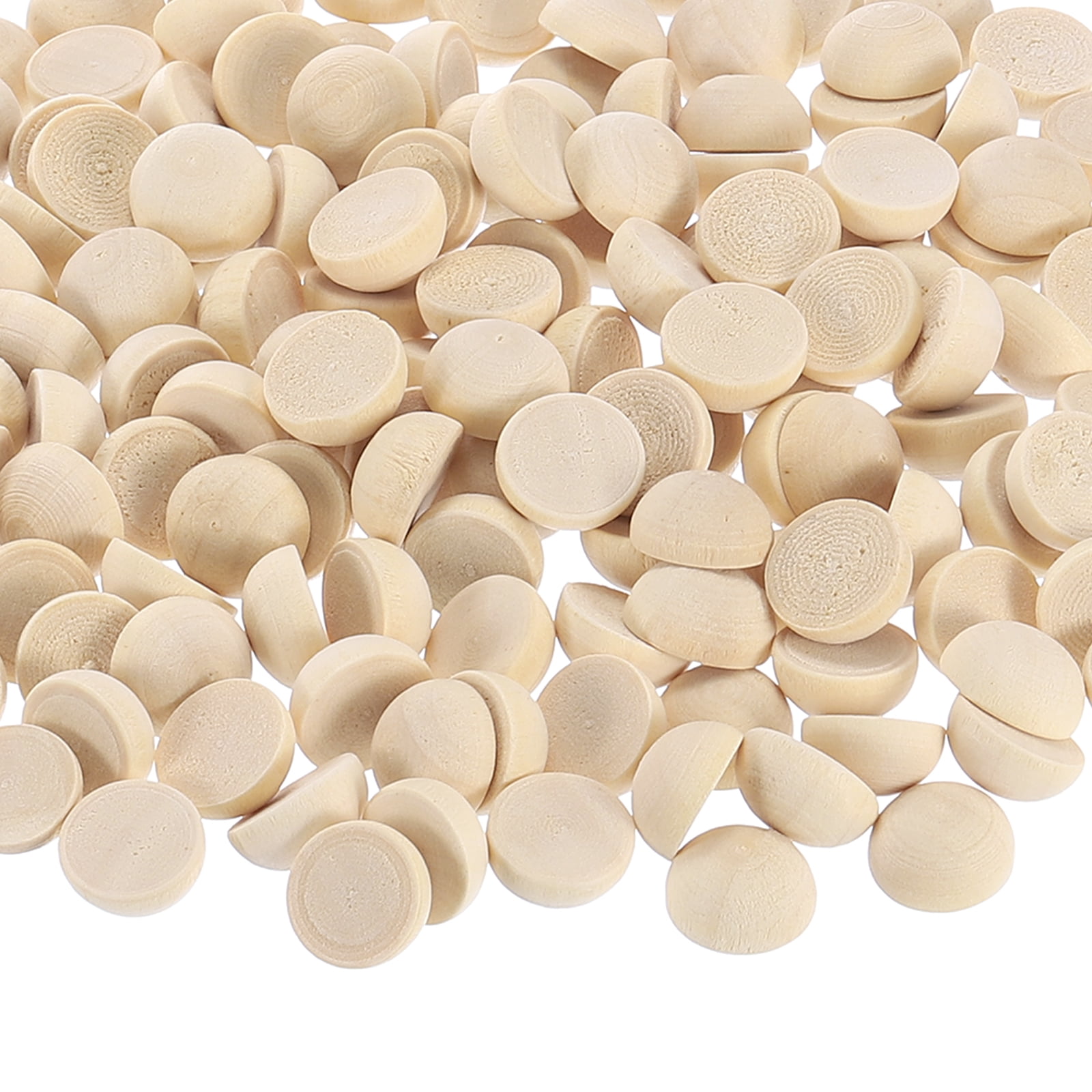 200 Packs Round Wood Balls 1/2 inch Diameter, Natural Wood Craft Balls ...