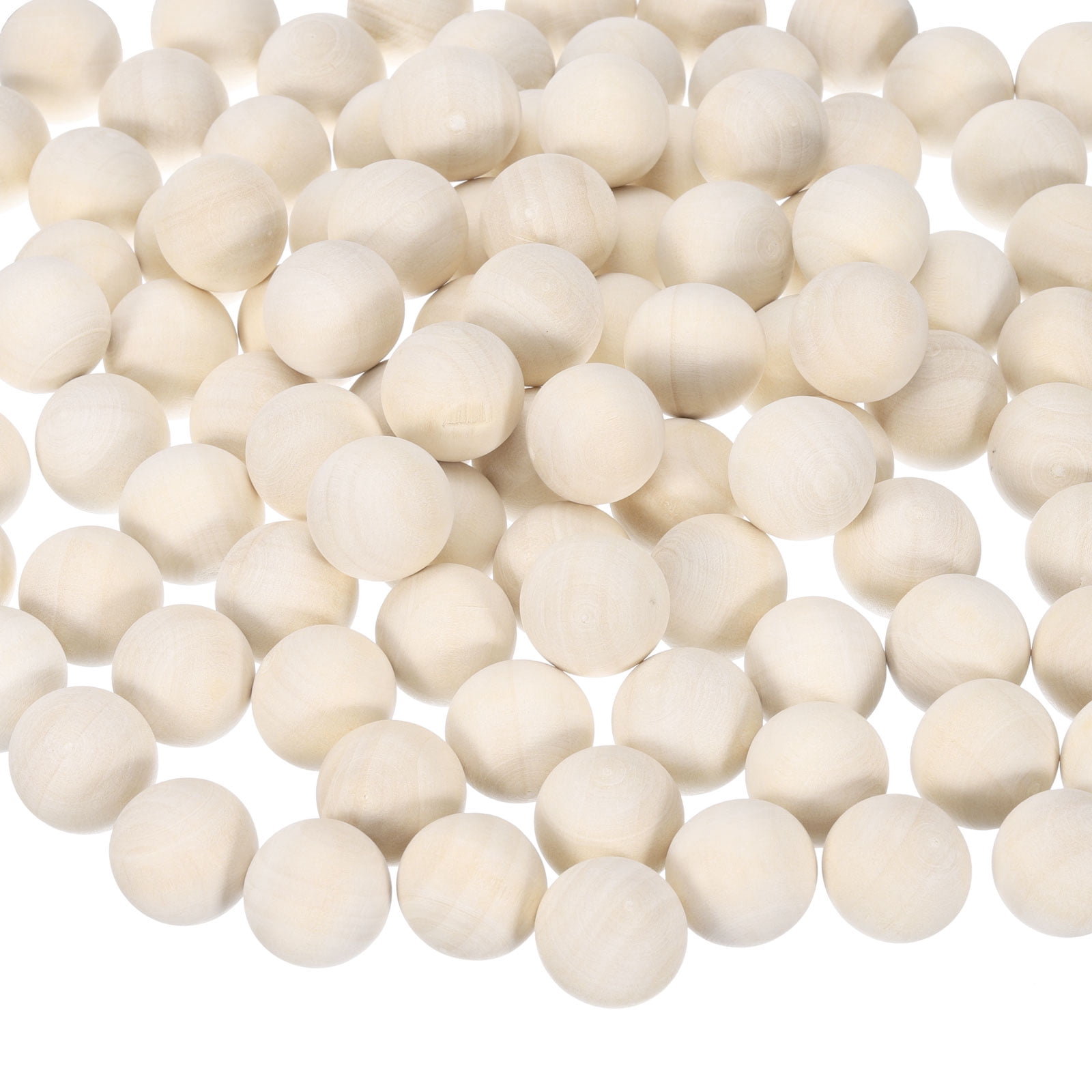200 Packs Round Wood Balls 20mm Diameter Unfinished Solid Wooden ...