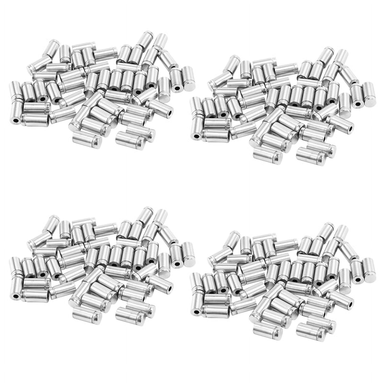 200 Packs Sign Standoff Screws Advertising Screws Stainless Steel Wall ...