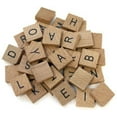 200 Pc Wooden Alphabet Tile Set Common Alphabet Crafts Scrapbooking ...