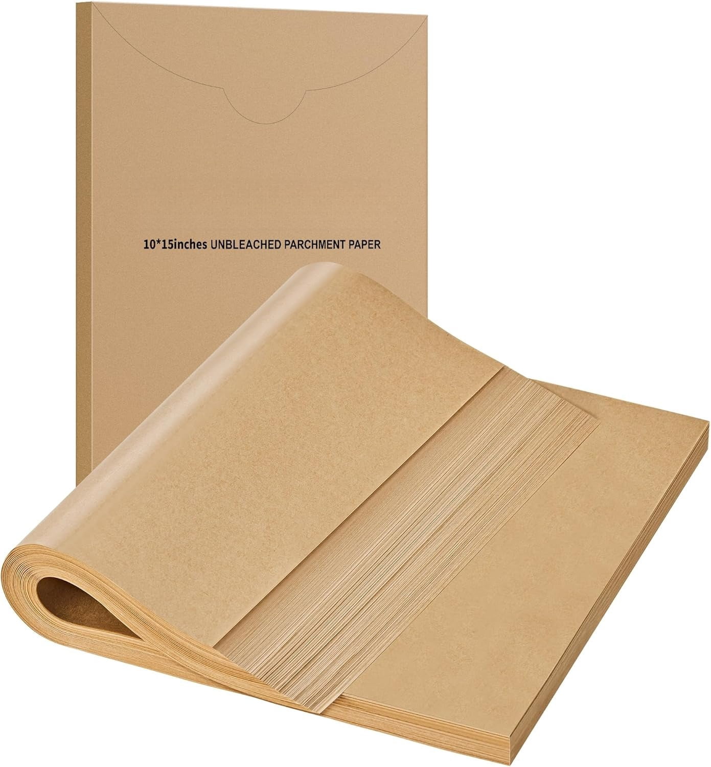 200 Pcs 10x15" Unbleached Non-Stick Parchment Sheets for Baking ...