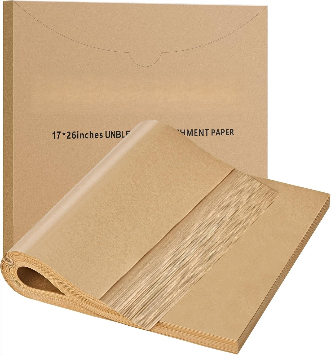 200 Pcs 17x26" Unbleached Non-Stick Parchment Sheets for Baking ...