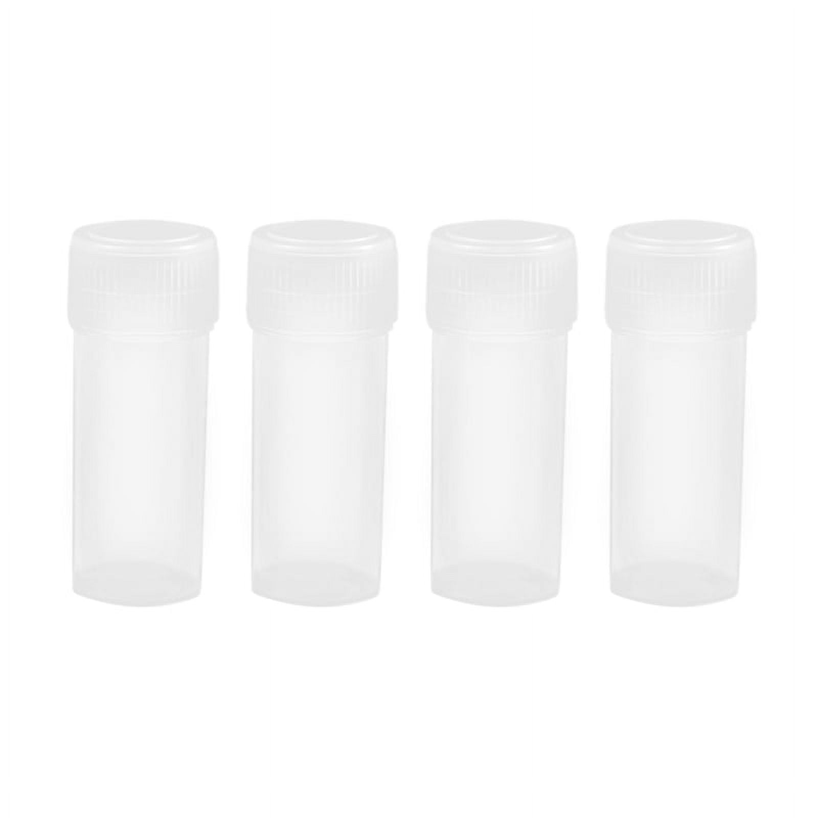 200 Pcs 5Ml Plastic Potable Mini Clear Storage Case Vial Storage ...