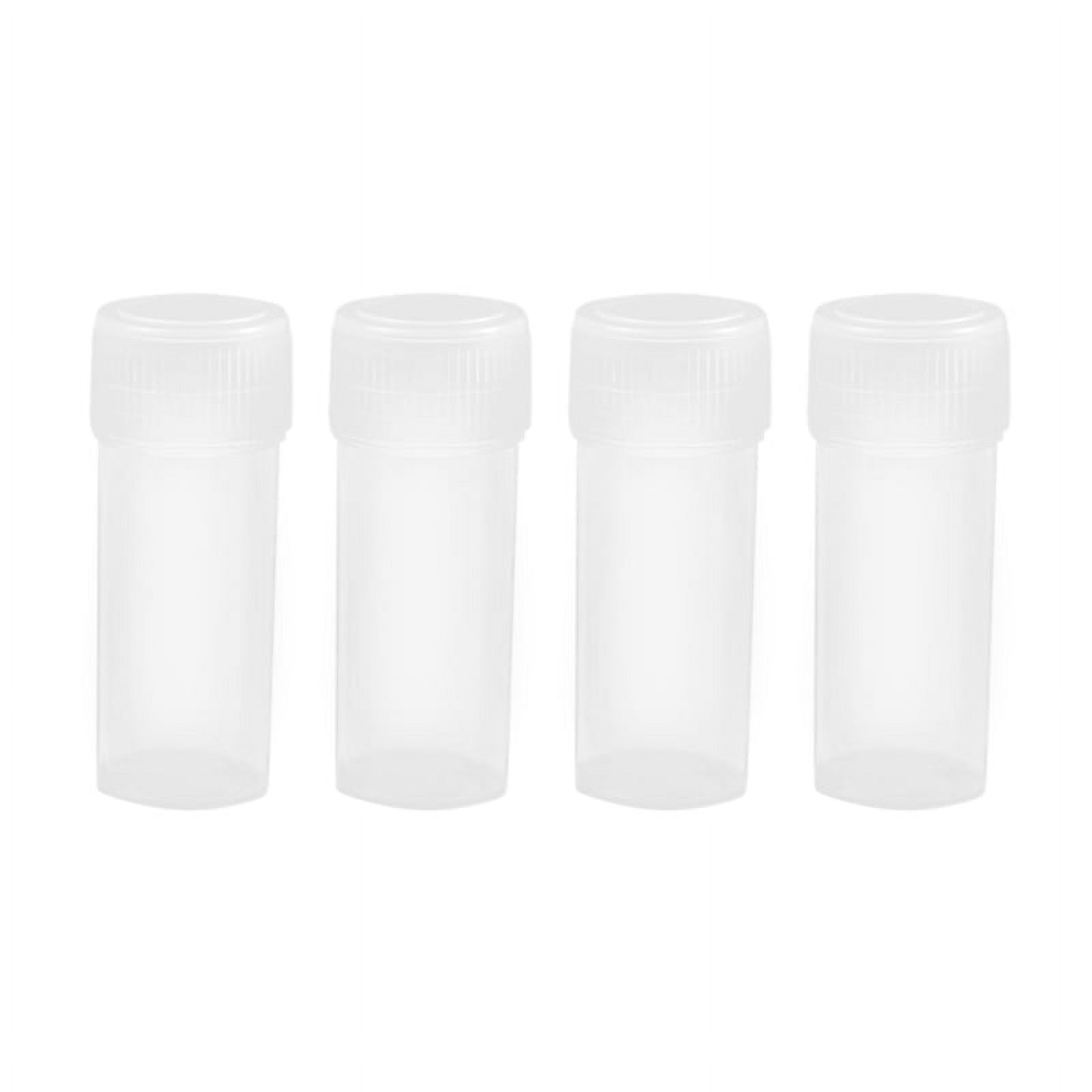 200 Pcs 5Ml Plastic Potable Mini Clear Storage Case Vial Storage ...