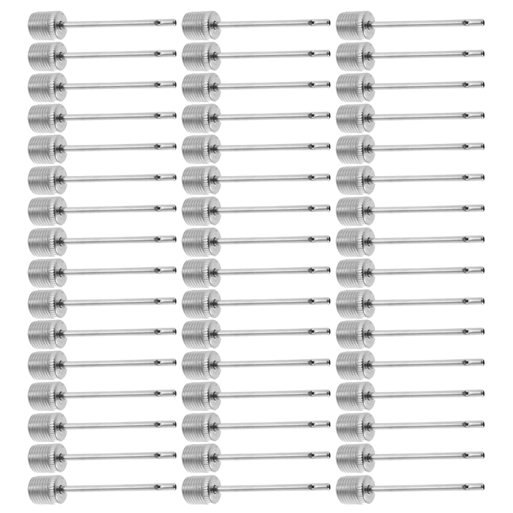 HOMEMAXS Silver 3.8X0.75In Stainless Steel Air Pump Needles for Sports ...