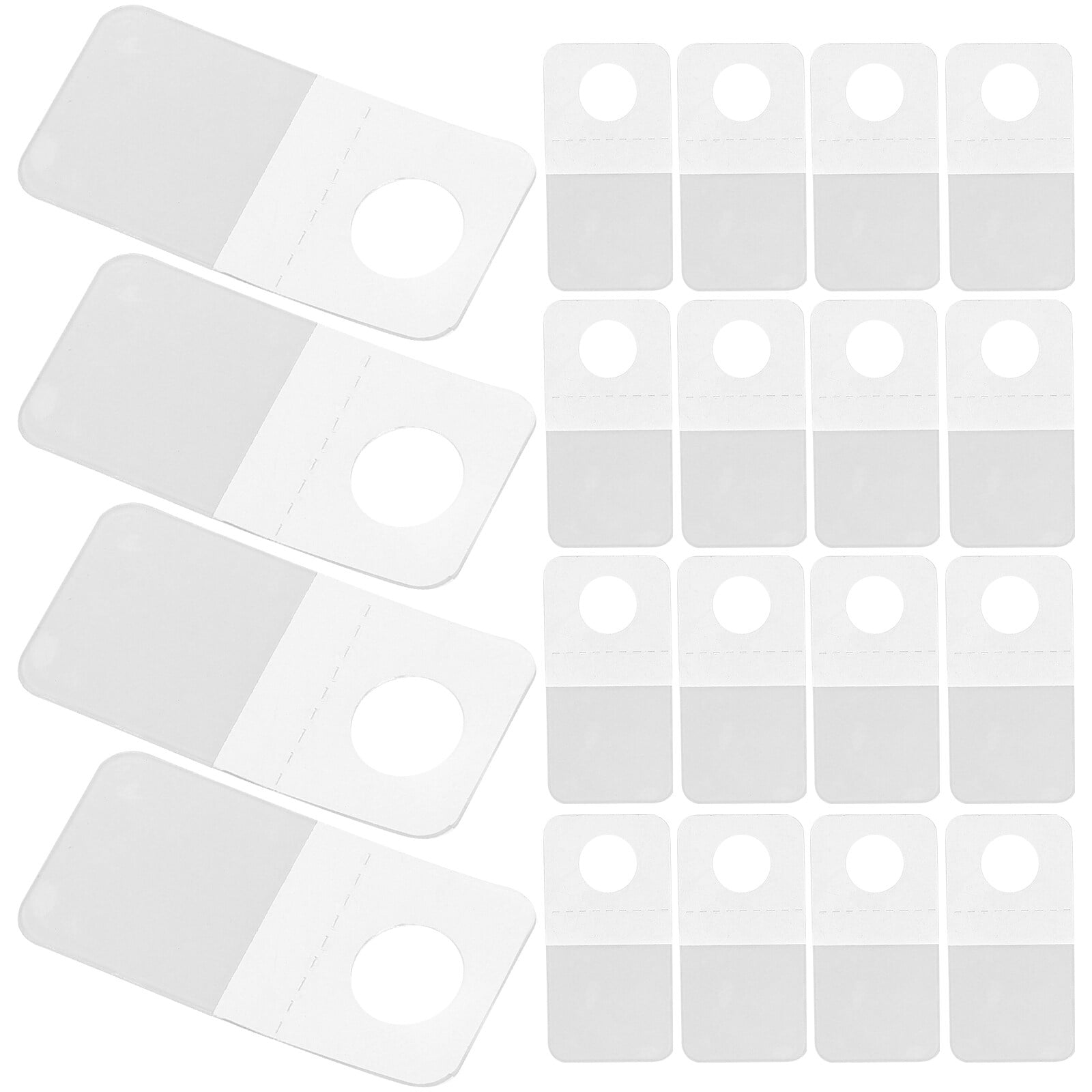 200pcs Self Adhesive Hanging Hooks for Storage Use Clear PVC Display ...